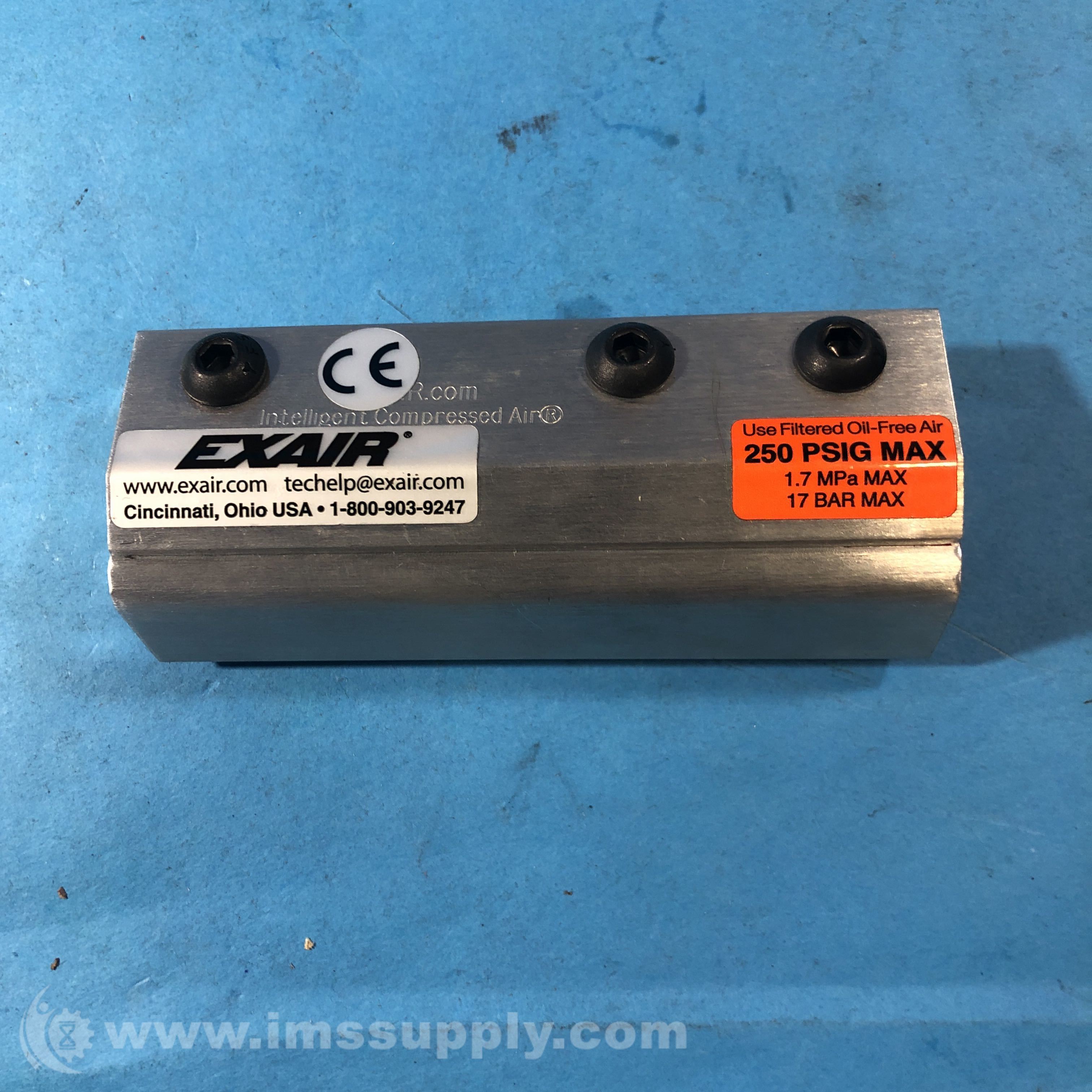 Exair Air Knife, Intelligent Compressed Air, 250 PSIG Maximum - IMS Supply