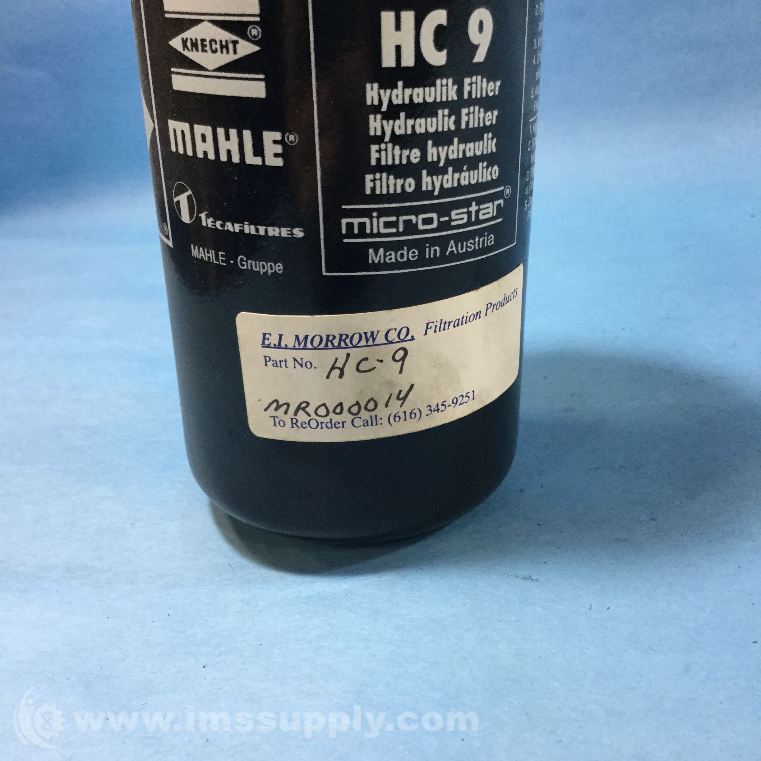 Mahle HC-9 Hydraulic Filter Hydraulic Filter - IMS Supply