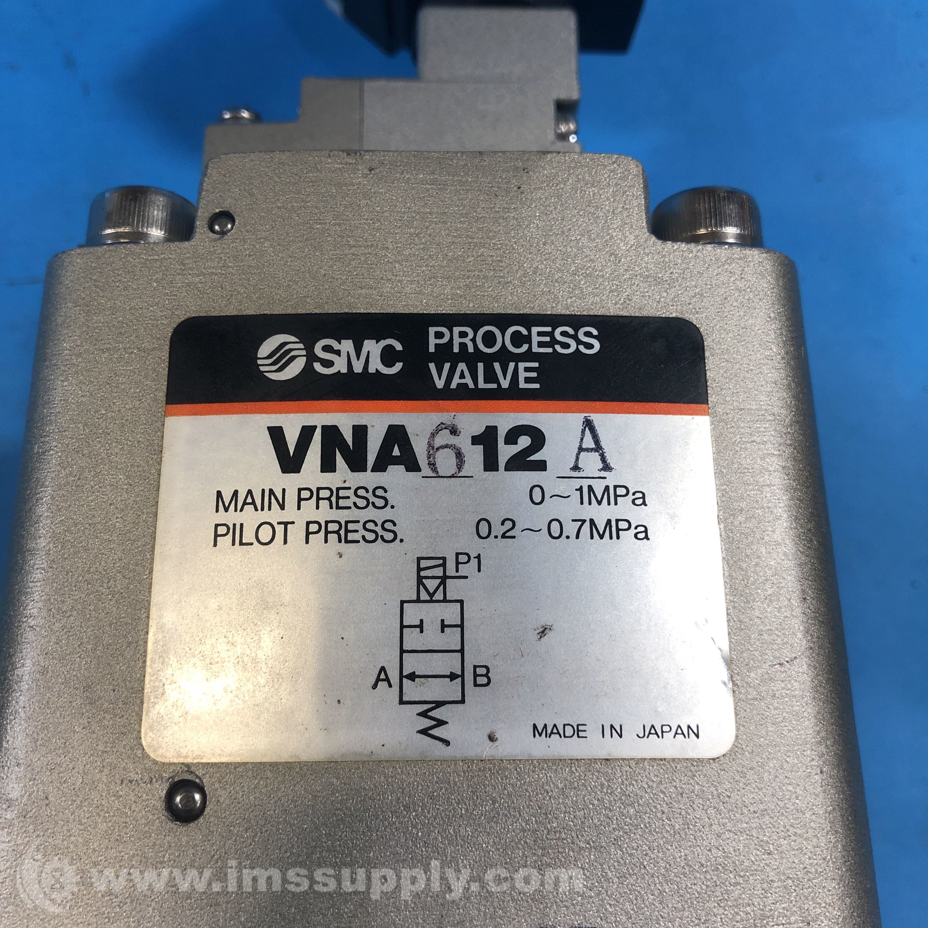 SMC VNA612A 2-Way Media Process Valve - IMS Supply
