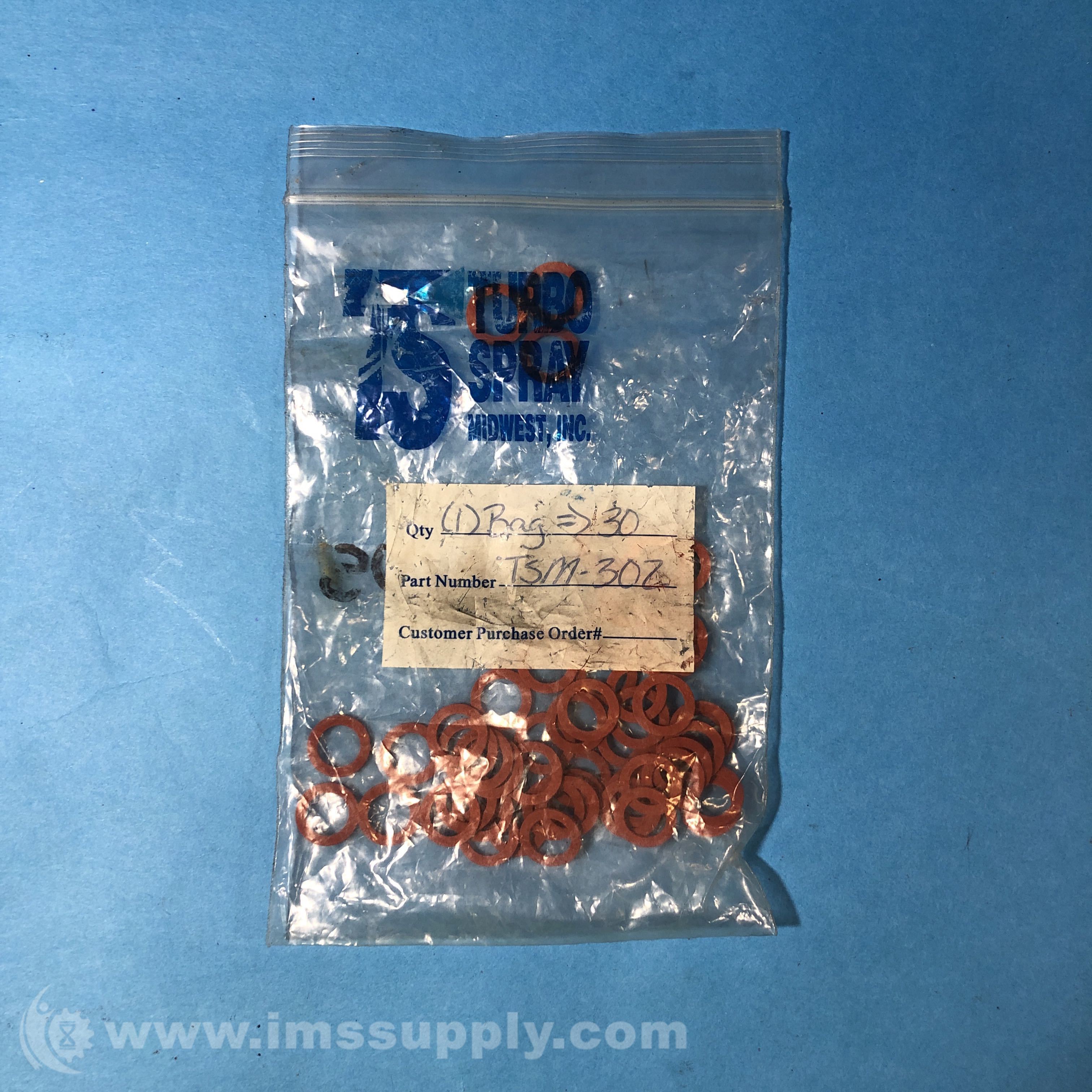 Turbo Spray TSM-302 Bag of 30 O-rings - IMS Supply