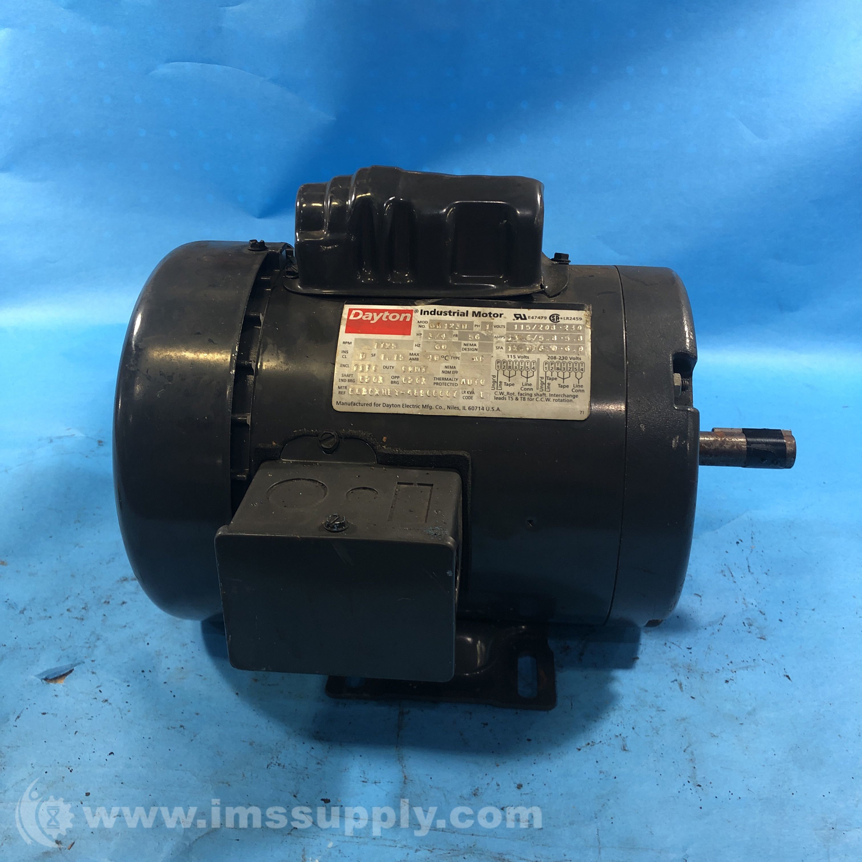 Dayton 6K123N General Purpose Industrial Motor - IMS Supply