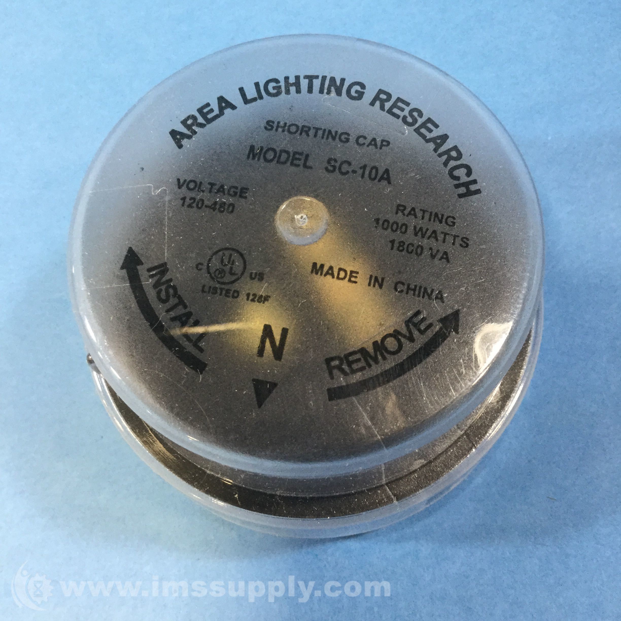 Tyco SC-10A Lighting Controls Twist Lock HID Shorting Cap - IMS Supply