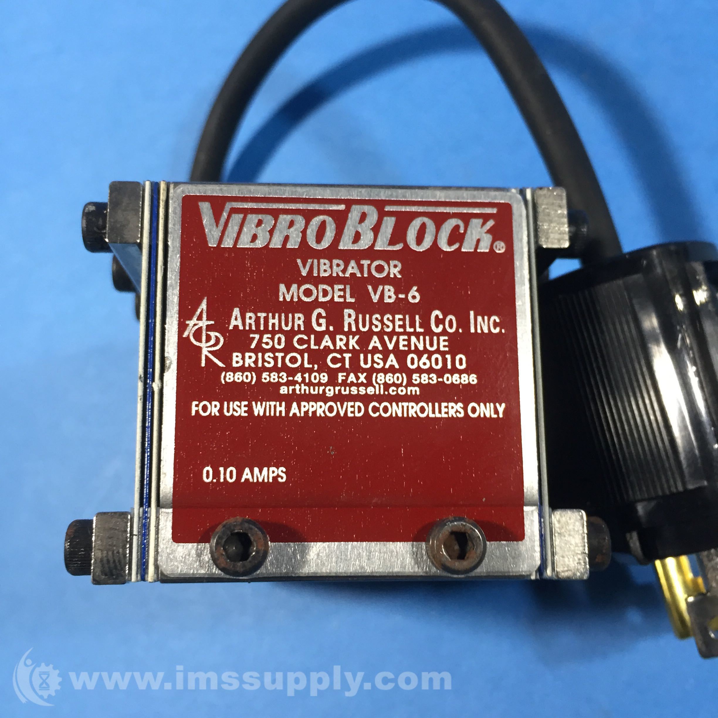 Arthur G. Russell Co VB-6 VibroBlock Vibrator, 0.10 AMPs - IMS Supply