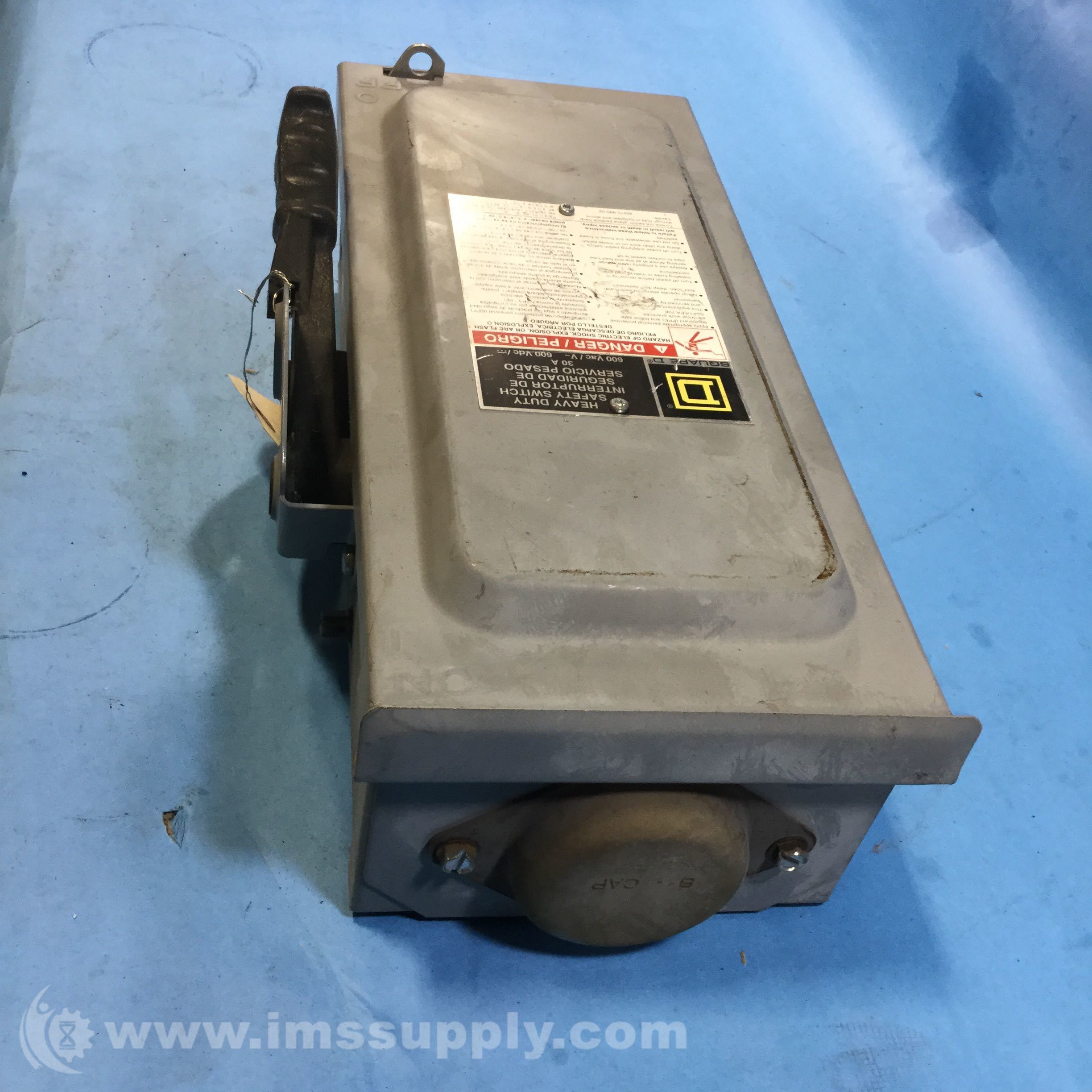 Square D HU361RB Heavy Duty Disconnect Switch, Non-Fusible - IMS Supply