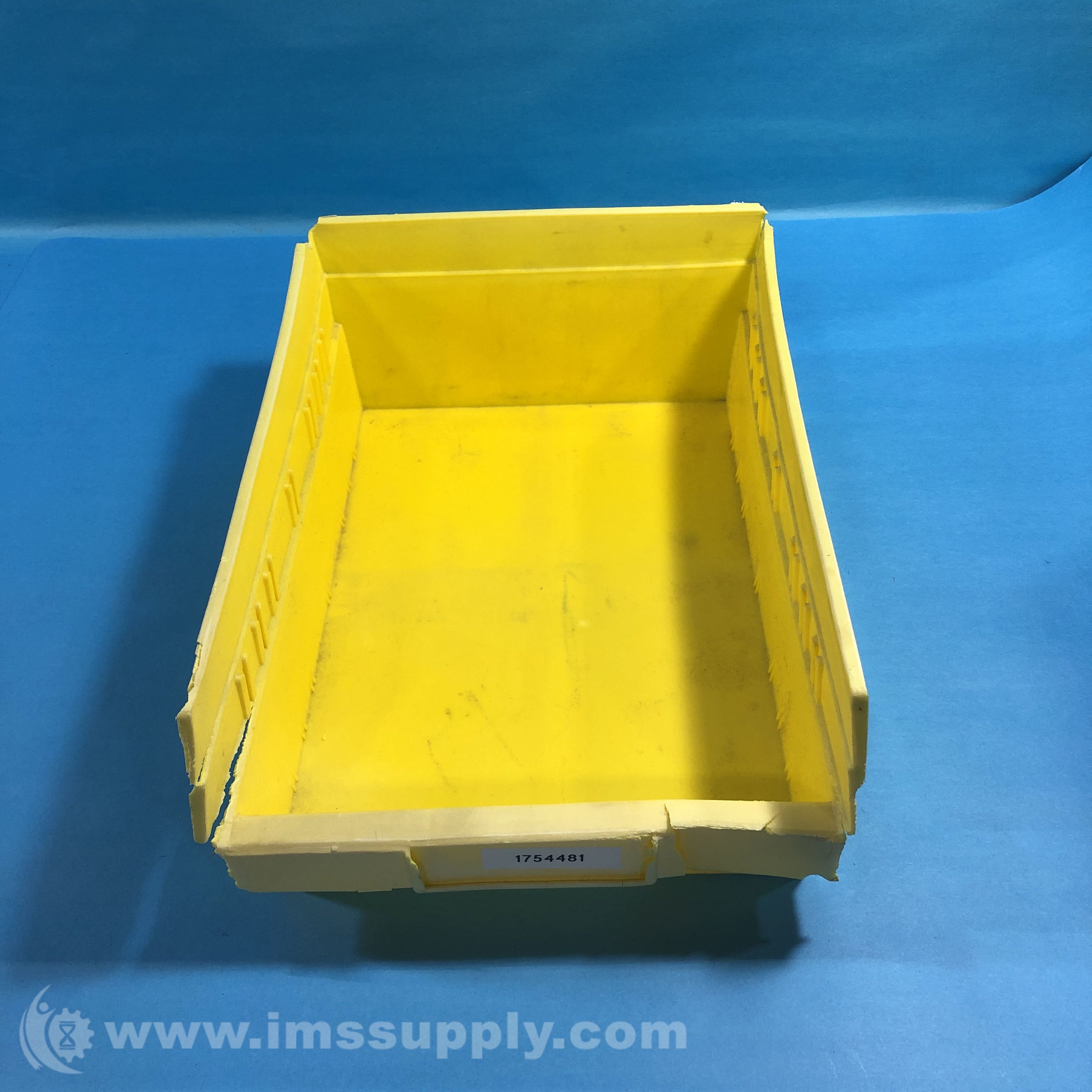 12'' LG X 9'' WD X 5'' HT Yellow Storage Bin - IMS Supply