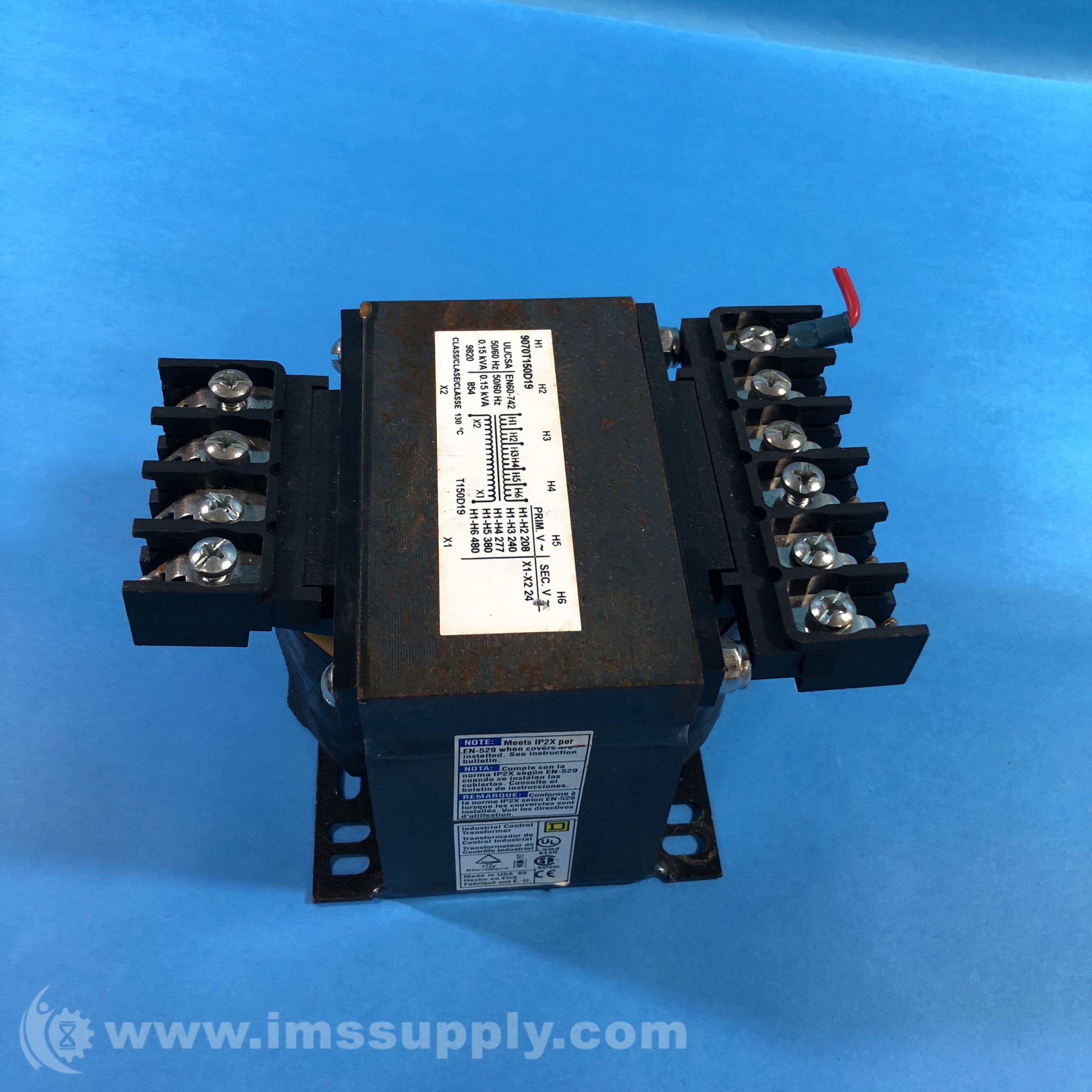 Square D 9070T150D19 Transformer Control 150VA Multiple Voltages - IMS ...