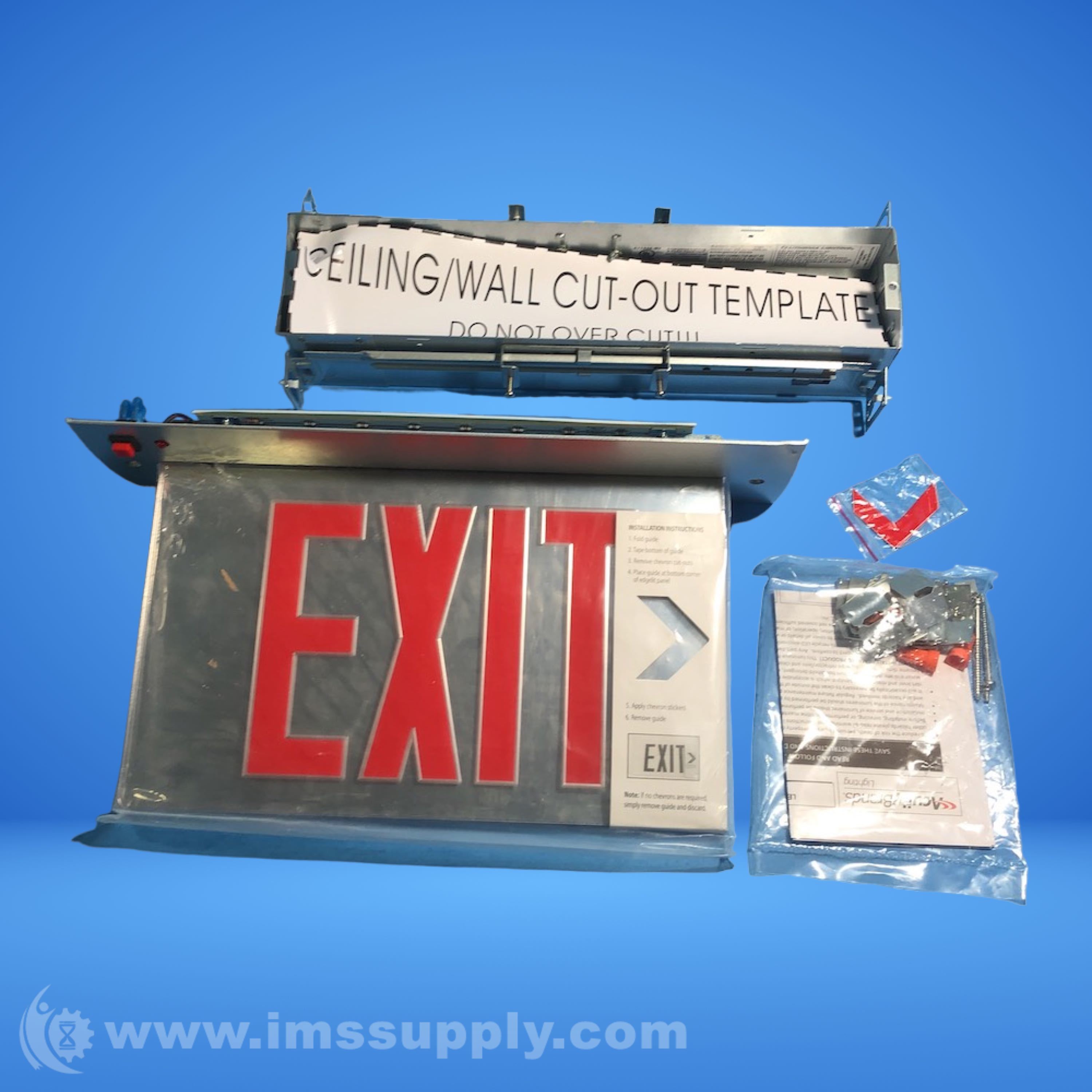 Lithonia Lighting EDGR 2 RMR EL M4 Emergency Exit - IMS Supply