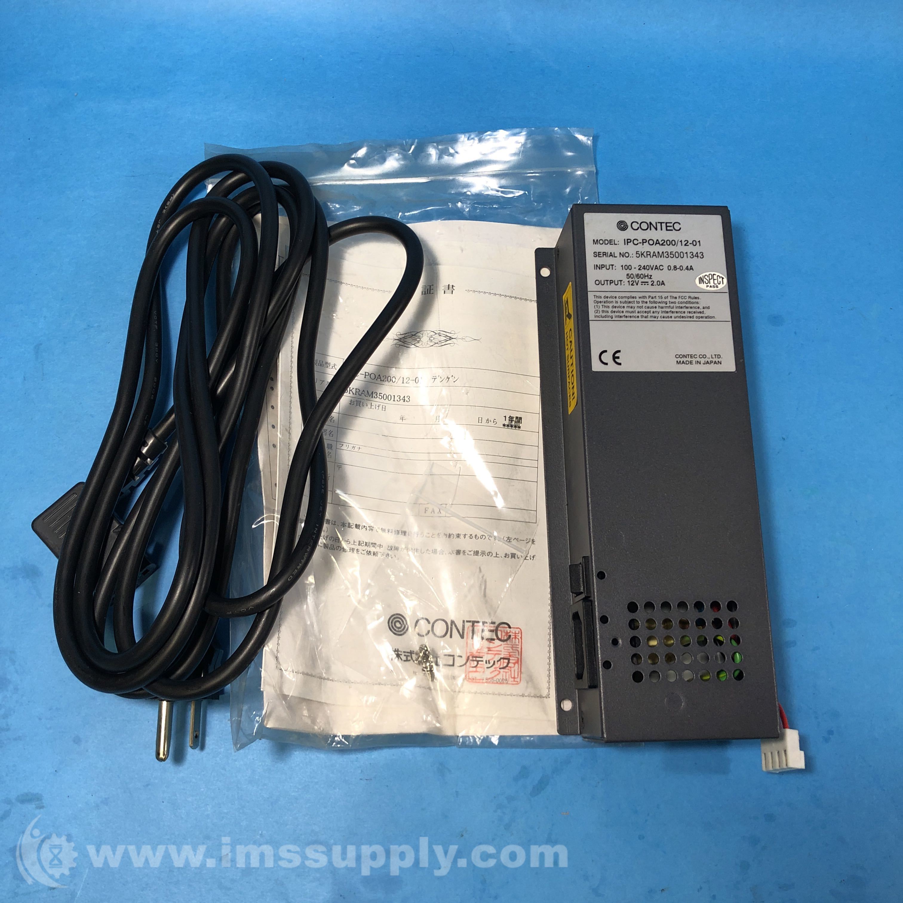 Contec IPC-POA200/12-01 Power Supply - IMS Supply