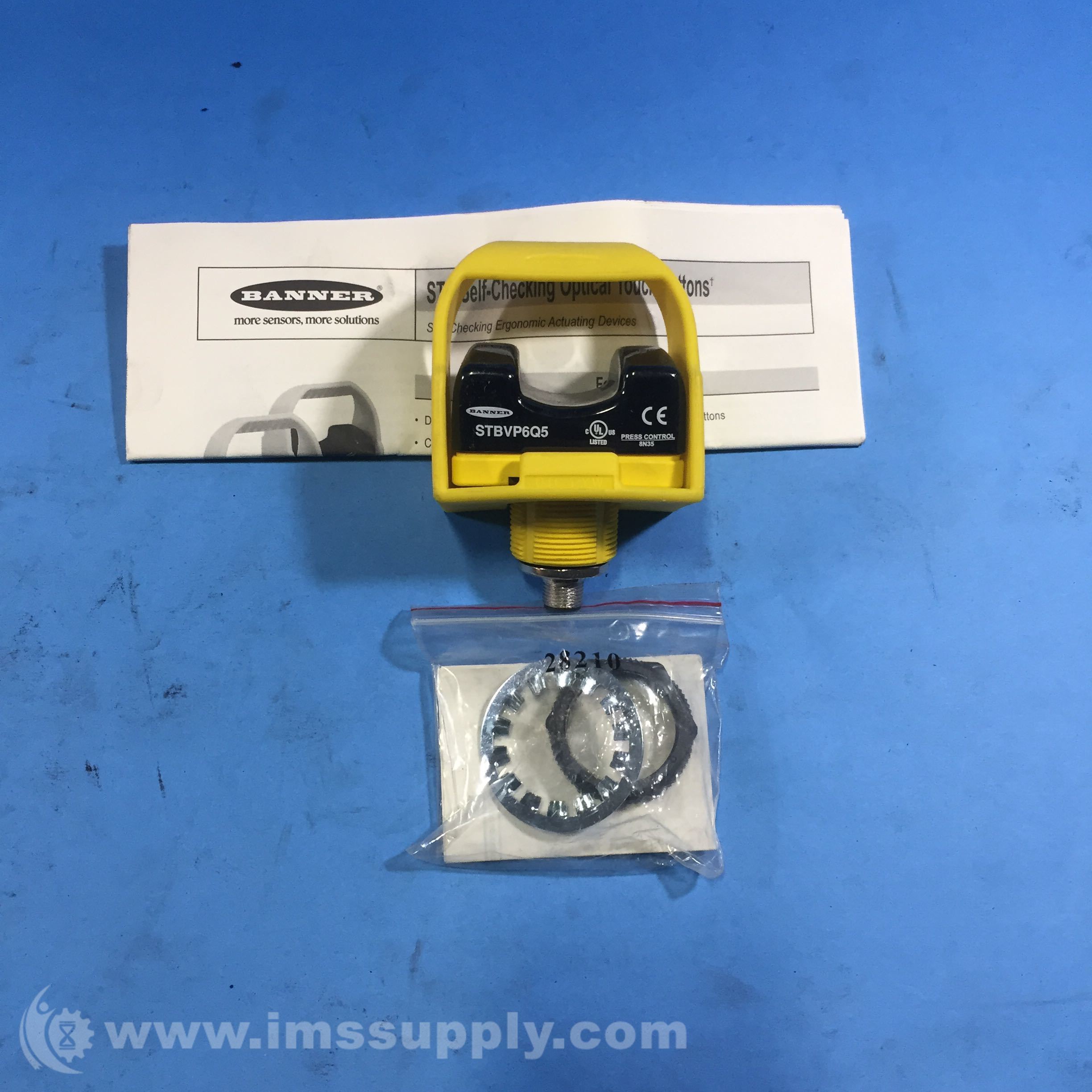Banner Engineering STBVP6Q5 Optical Touch Button, Self Checking - IMS ...