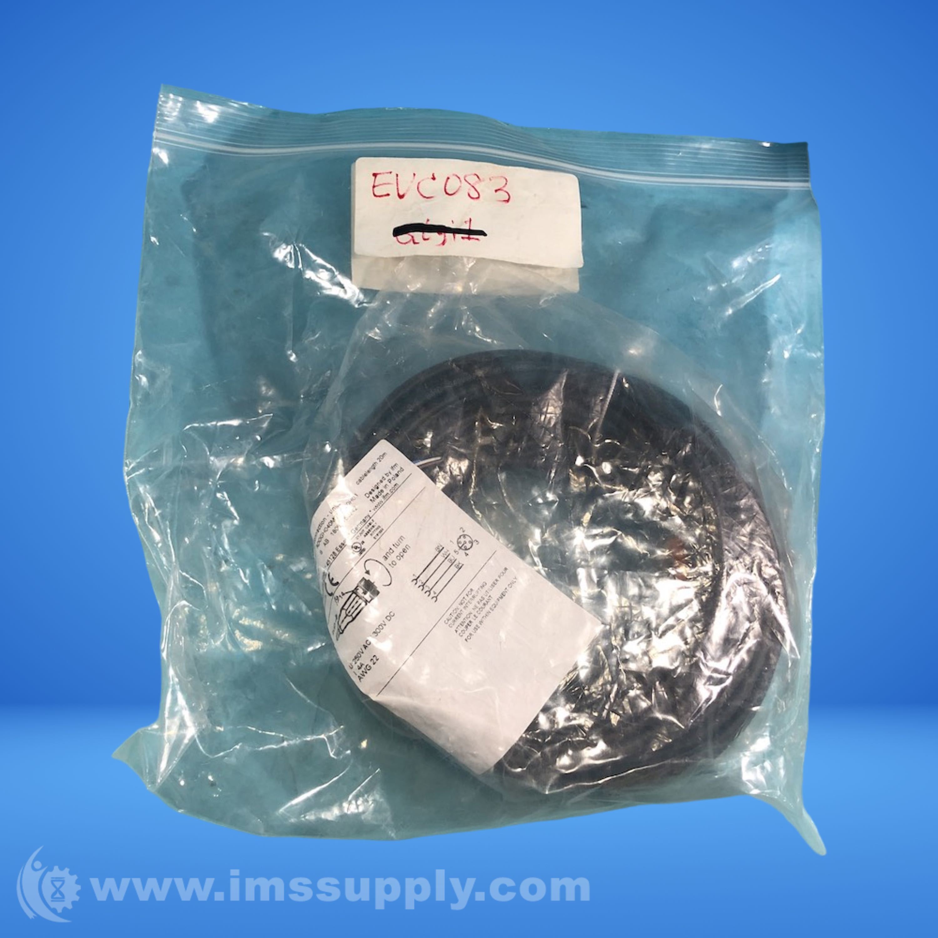 Ifm EVC083 Cordset M12 Connector - IMS Supply