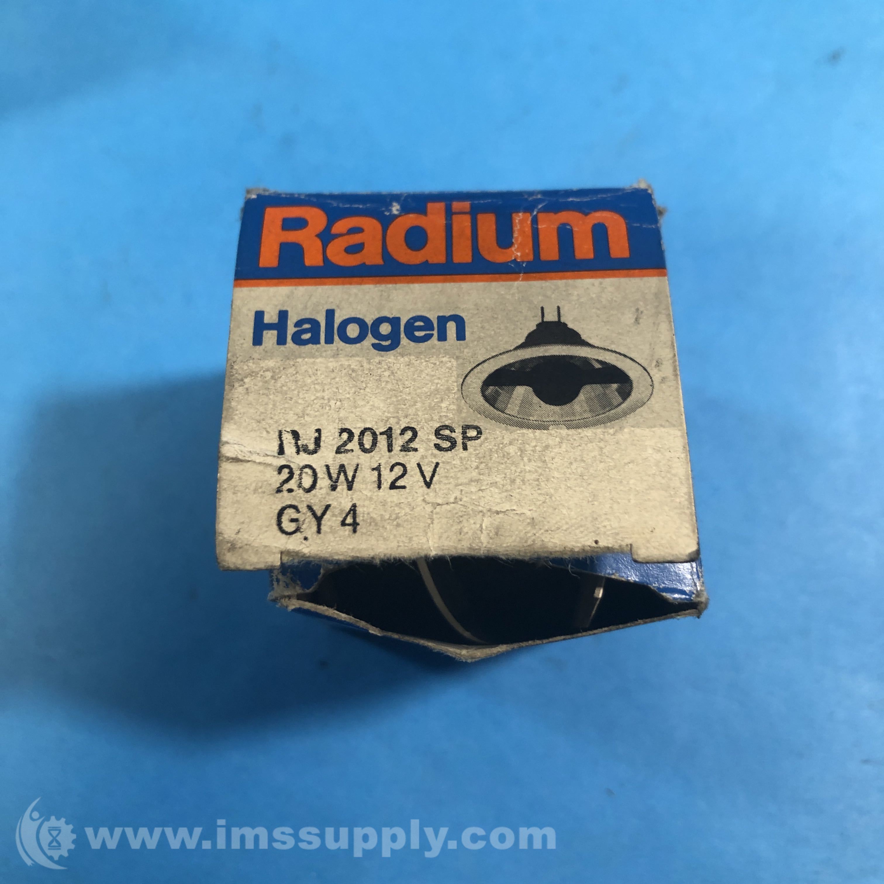 Radium RJ 2012 SP Replacement Halogen Bulb, 20W 12V, GY4 - IMS Supply
