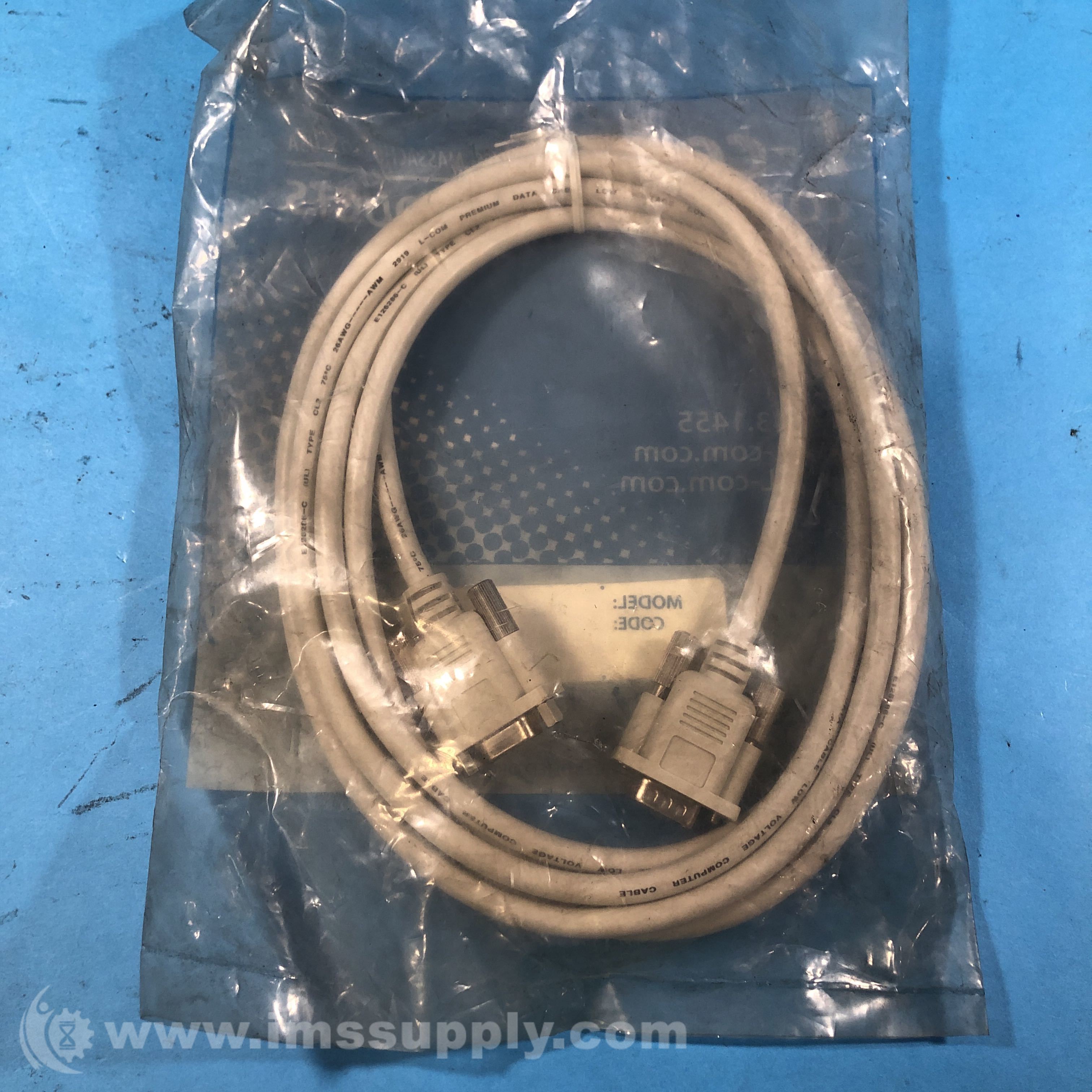 Dvt CBL6-D10 10 Foot I/O Cable, 15 Pin, D-Sub - IMS Supply