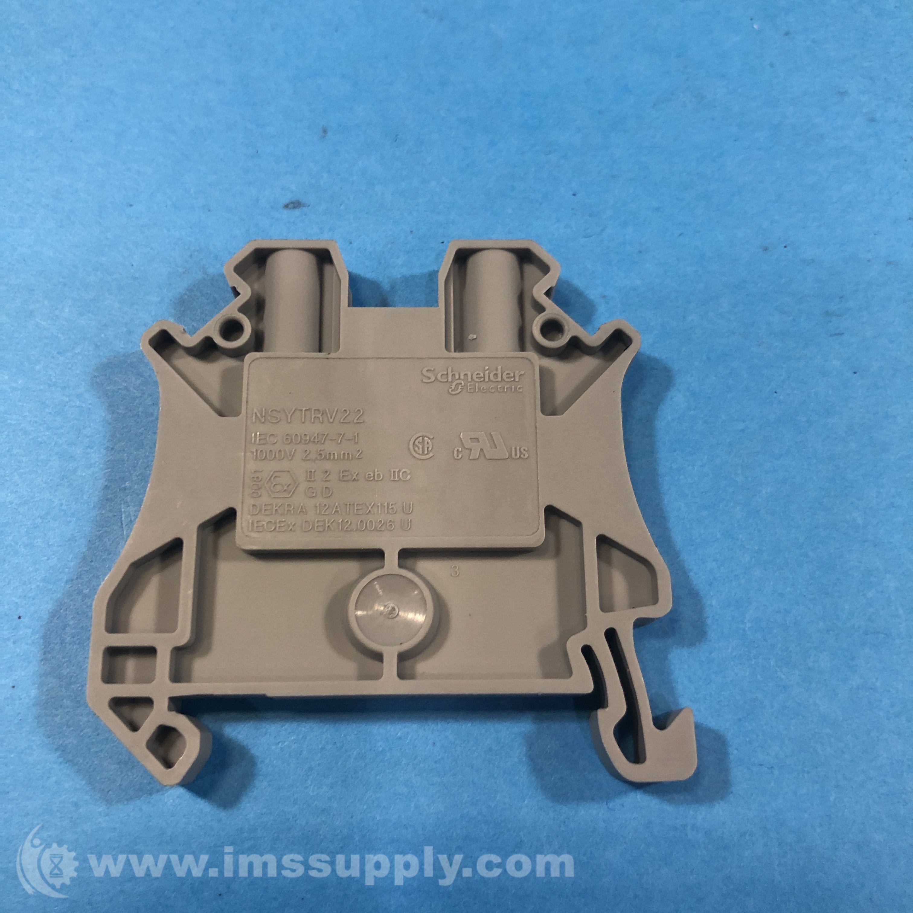 Schneider Electric NSYTRV22 Electric Din Rail Terminal - IMS Supply