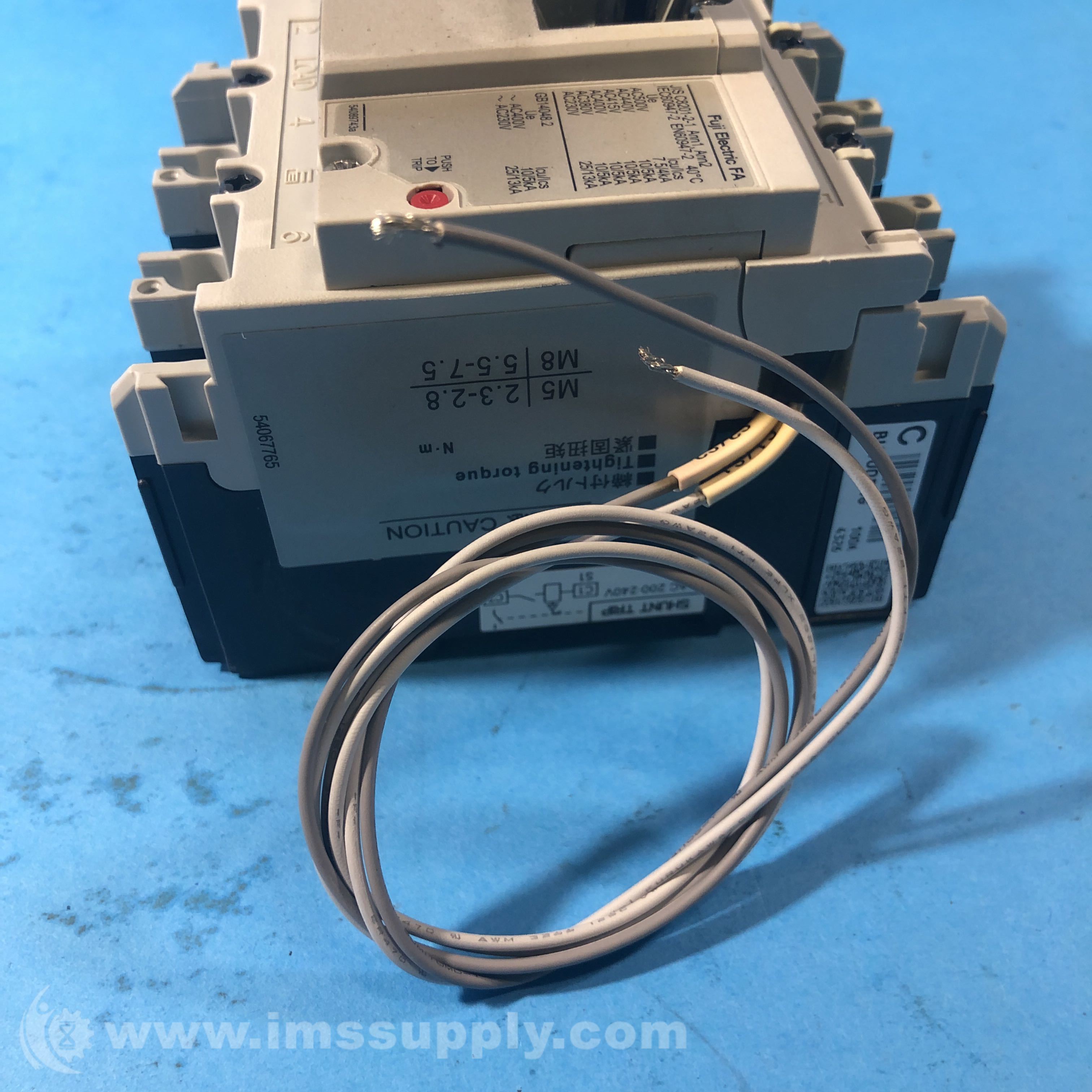 Fuji Electric BW100EAG-3P100 Circuit Breaker, 100 Amp - IMS Supply