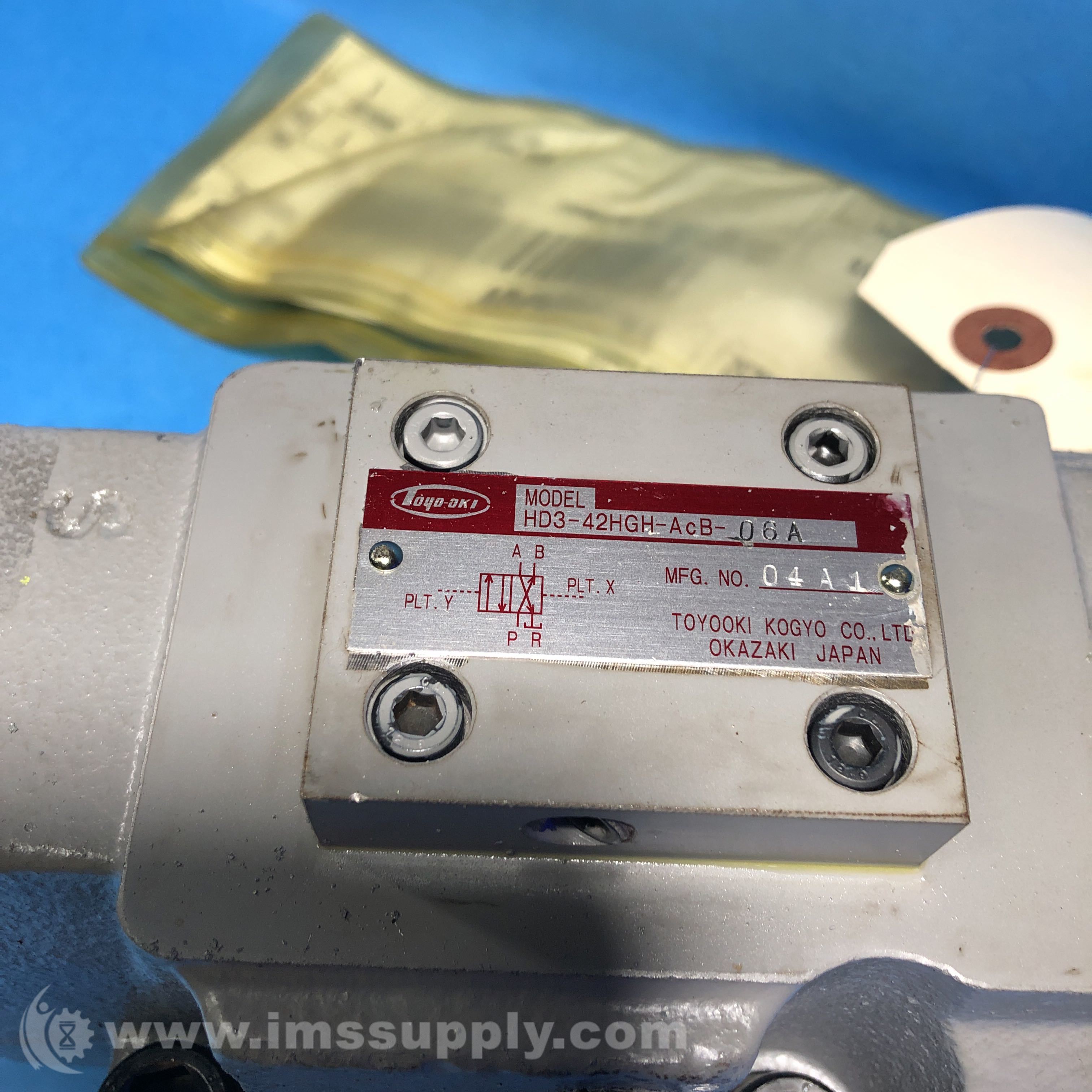 Toyo-Oki HD3-42HGH-ACB-06A 04A1 Solenoid Valve - IMS Supply