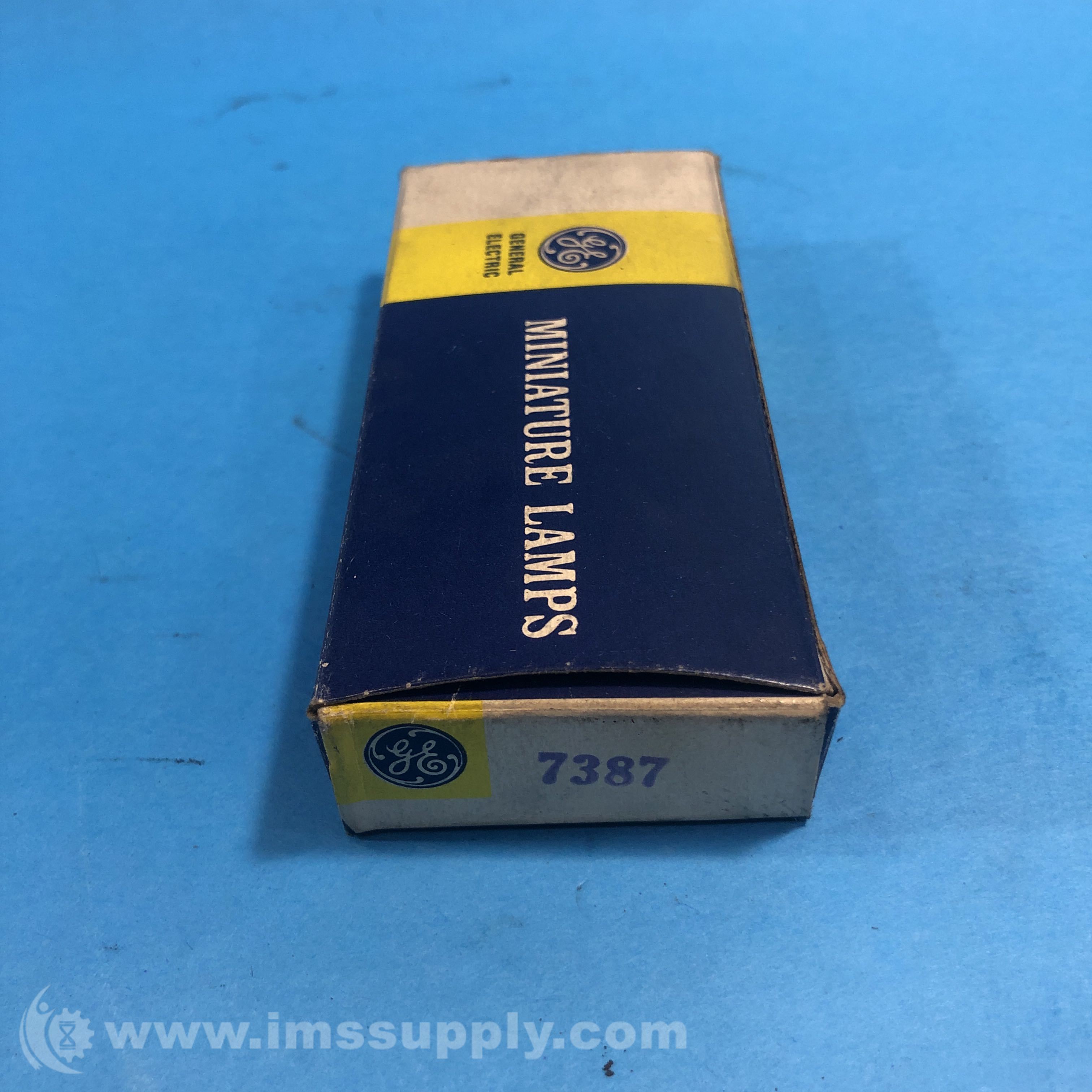General Electric 7387 Box of 10 Miniature Lamp Bulbs - IMS Supply