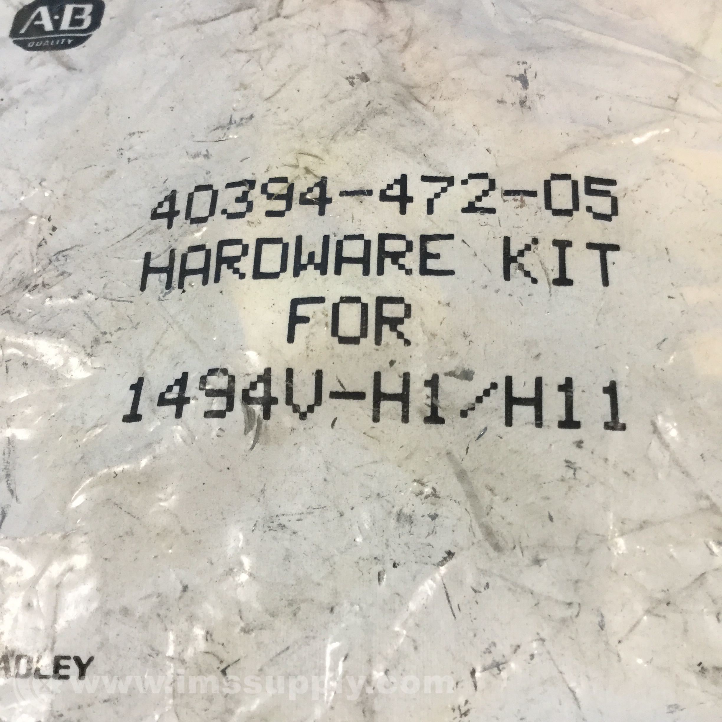 Allen Bradley 40394-472-05 Hardware Kit for 1494V-H1/H11 - IMS Supply
