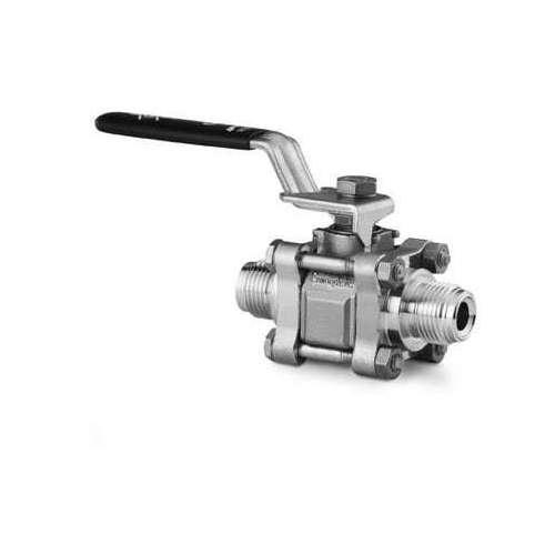 Swagelok SS-62TVCR4-NL SS 3-Piece 60 Series Ball Valve - IMS Supply