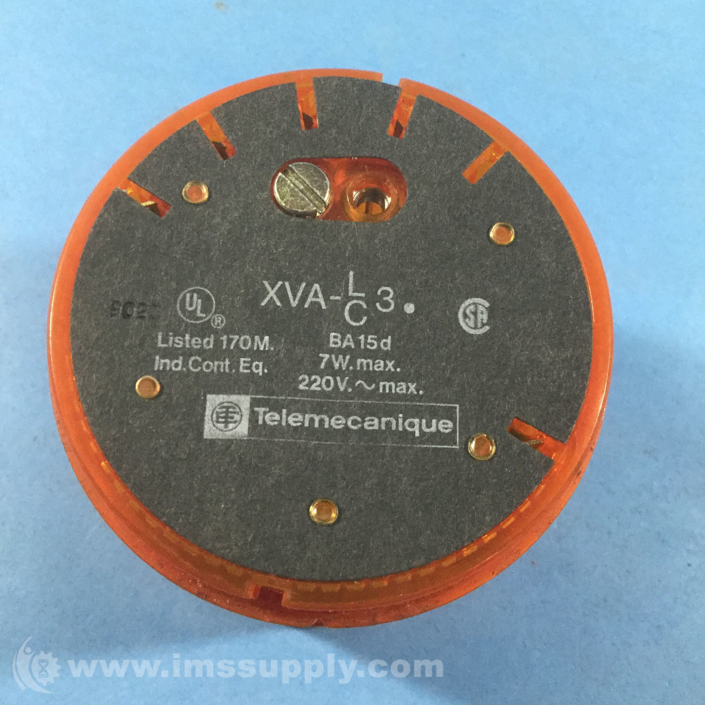 Telemecanique XVA-LC3 Orange 240VAC 7W Stack Light Blue Beacon - IMS Supply