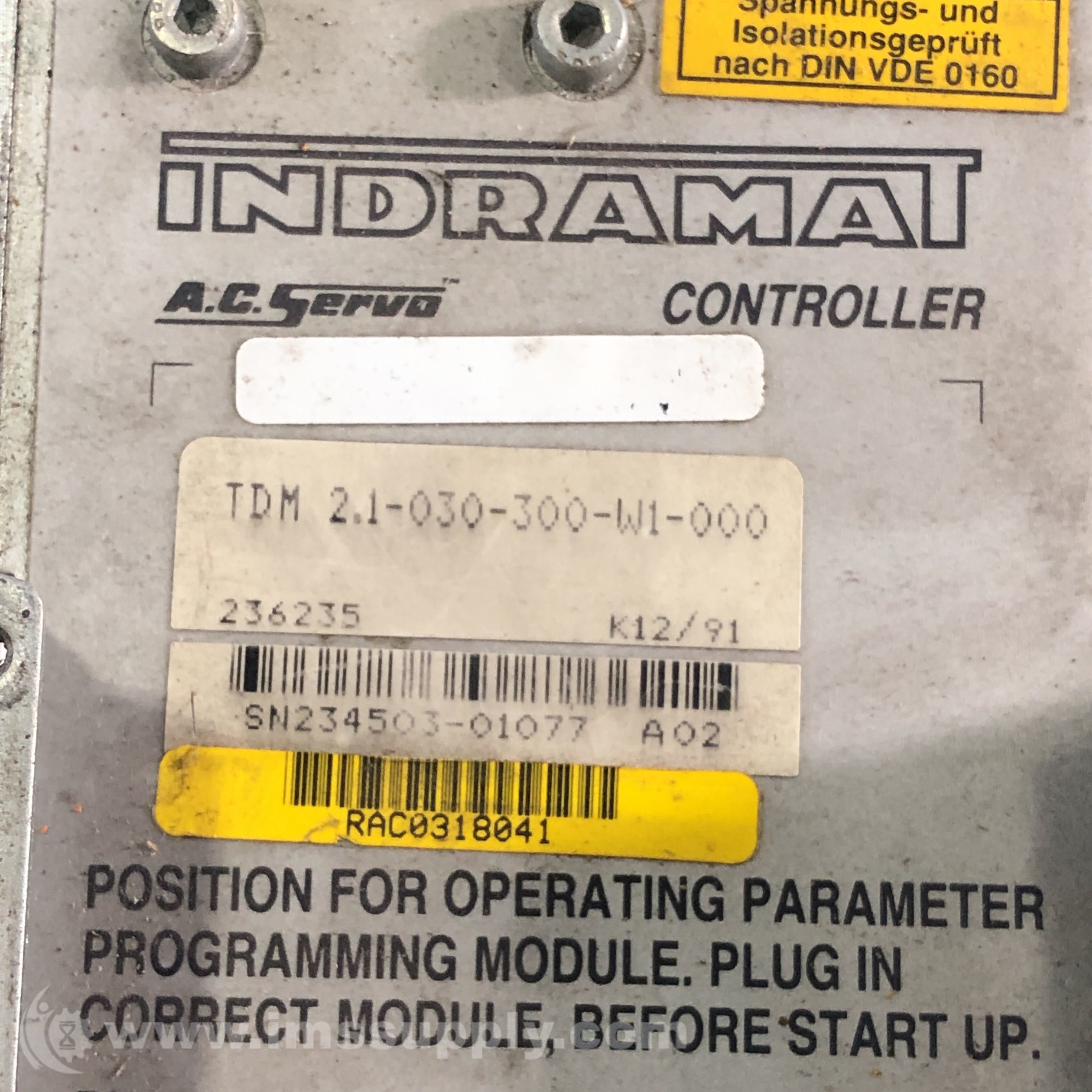 Indramat TDM2.1-030-300-W1-000 - IMS Supply