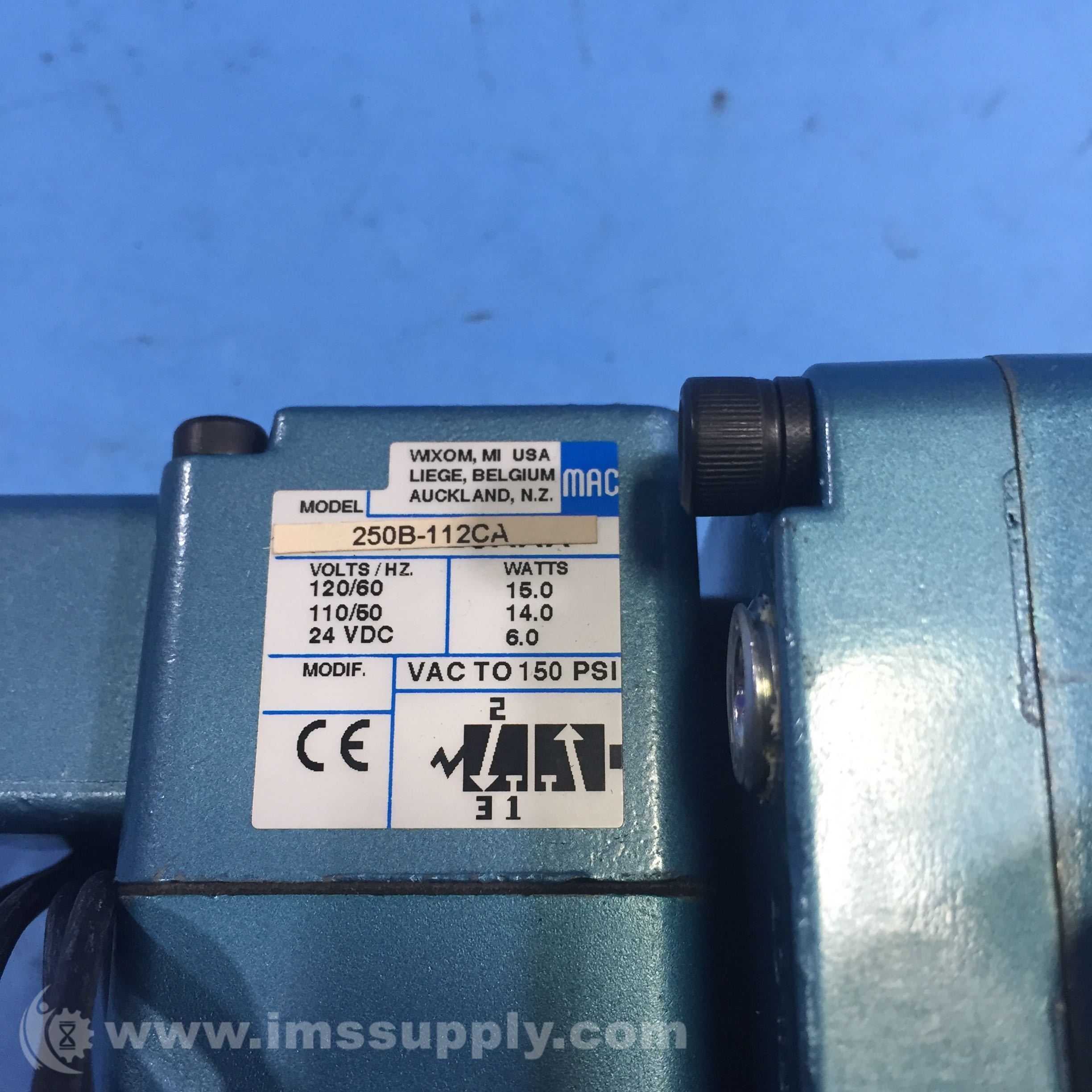 MAC 57D-11-112CA 57 Series, 3-Way Balanced Spool Valve - IMS Supply