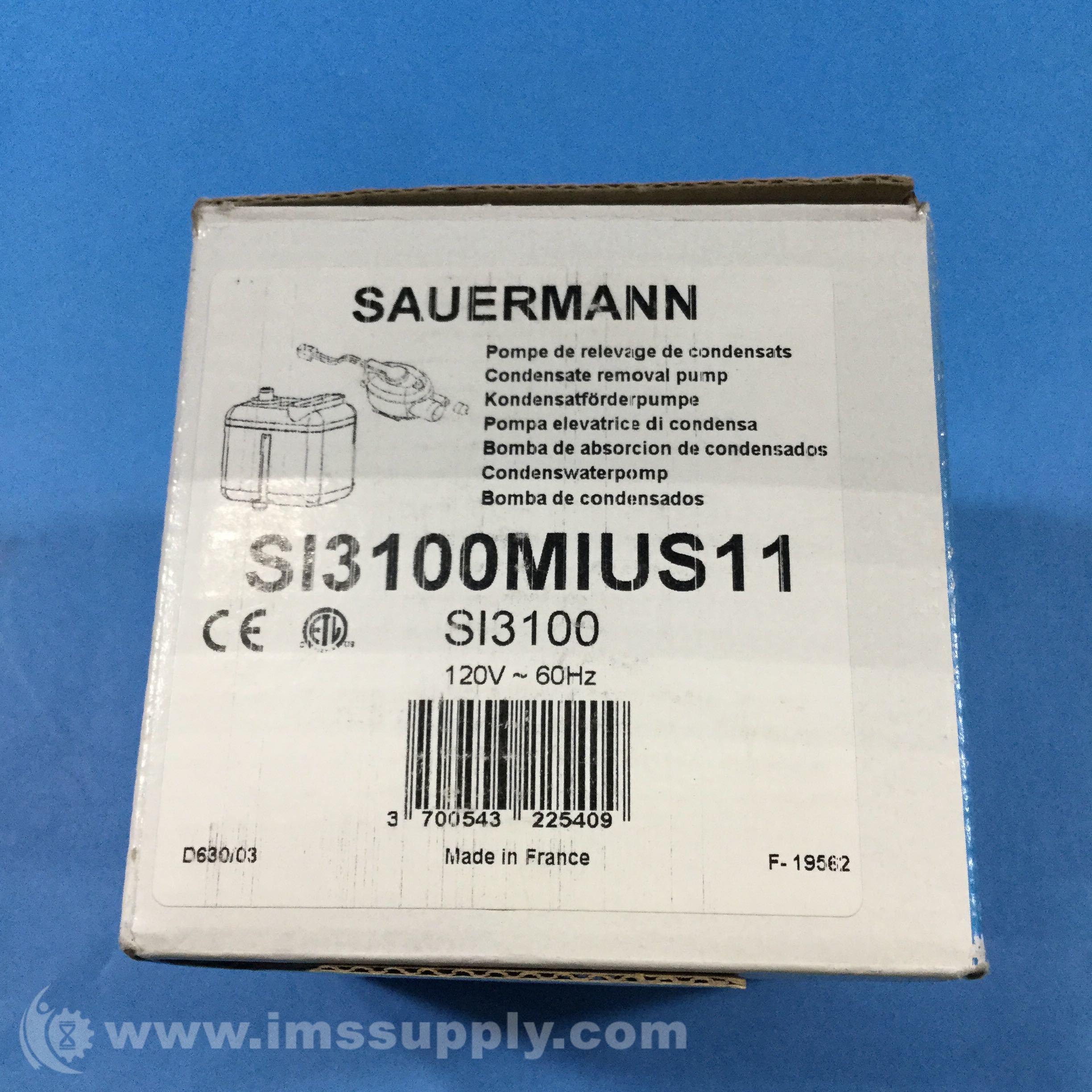 Sauermann SI3100 Mini Condensate Pump, 120V - IMS Supply