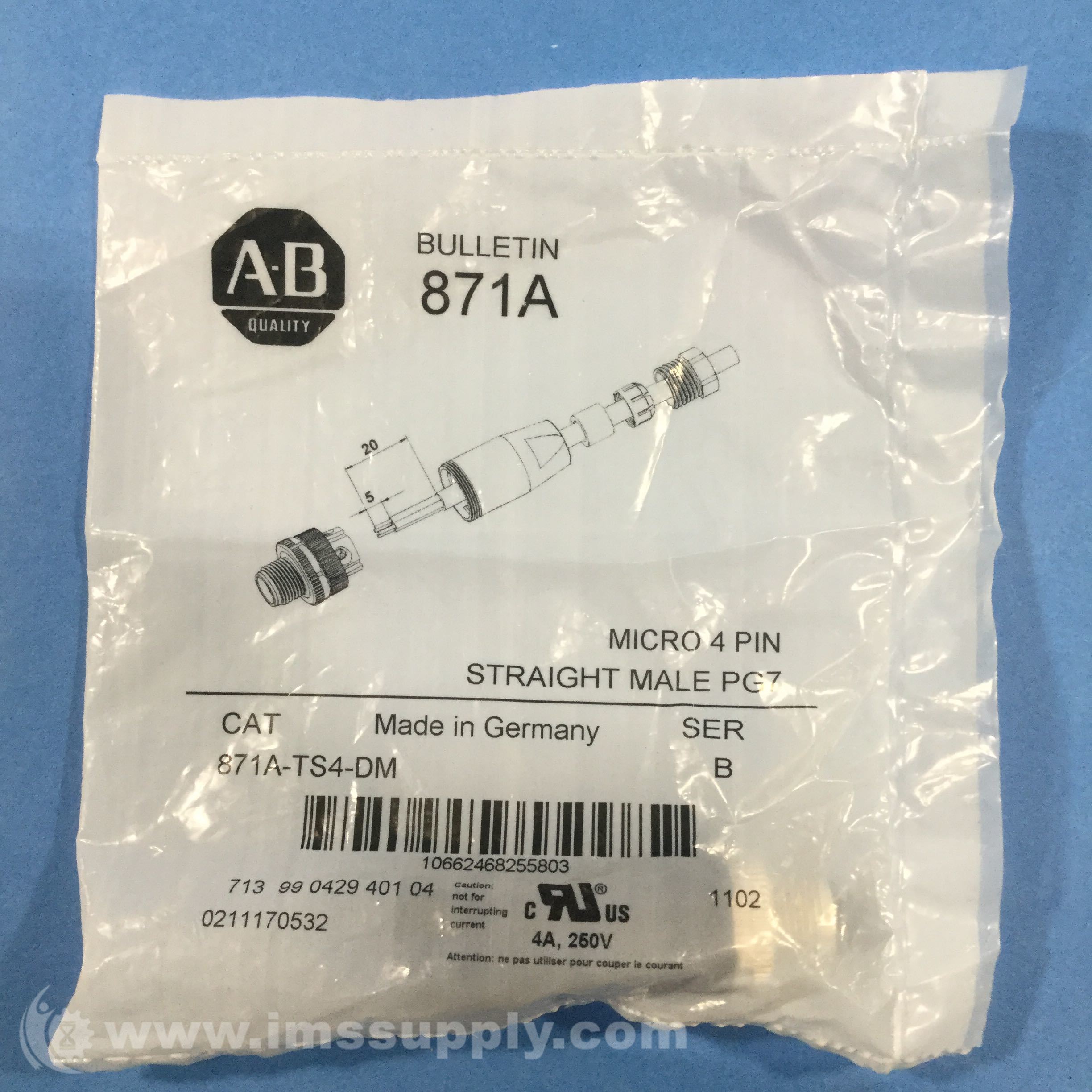 Allen Bradley 871A-TS4-DM Series B Terminal Chamber Connector - IMS Supply