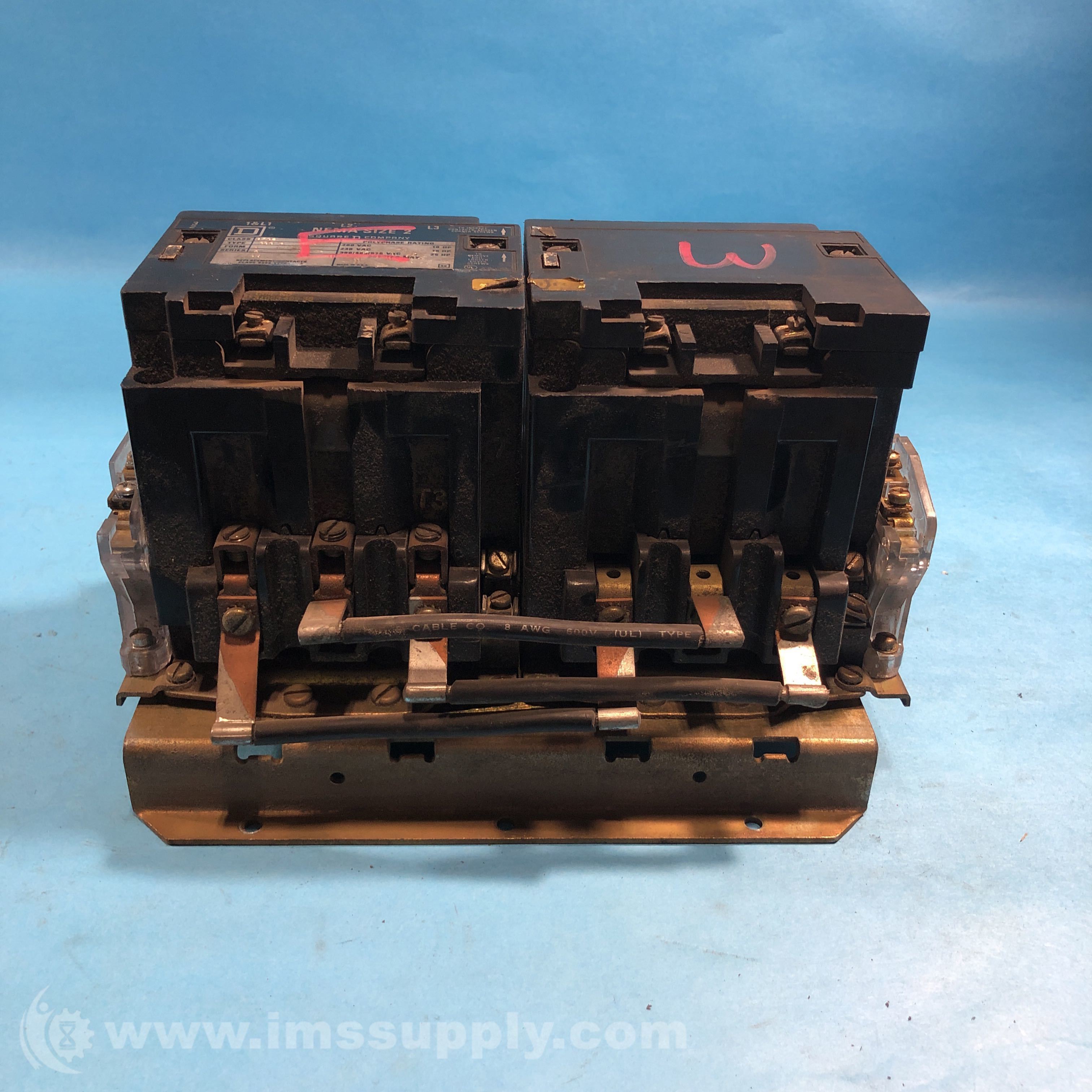 Square D 8702-SD02 Series A Size 2 Starter 600VAC, 50/60HZ - IMS Supply