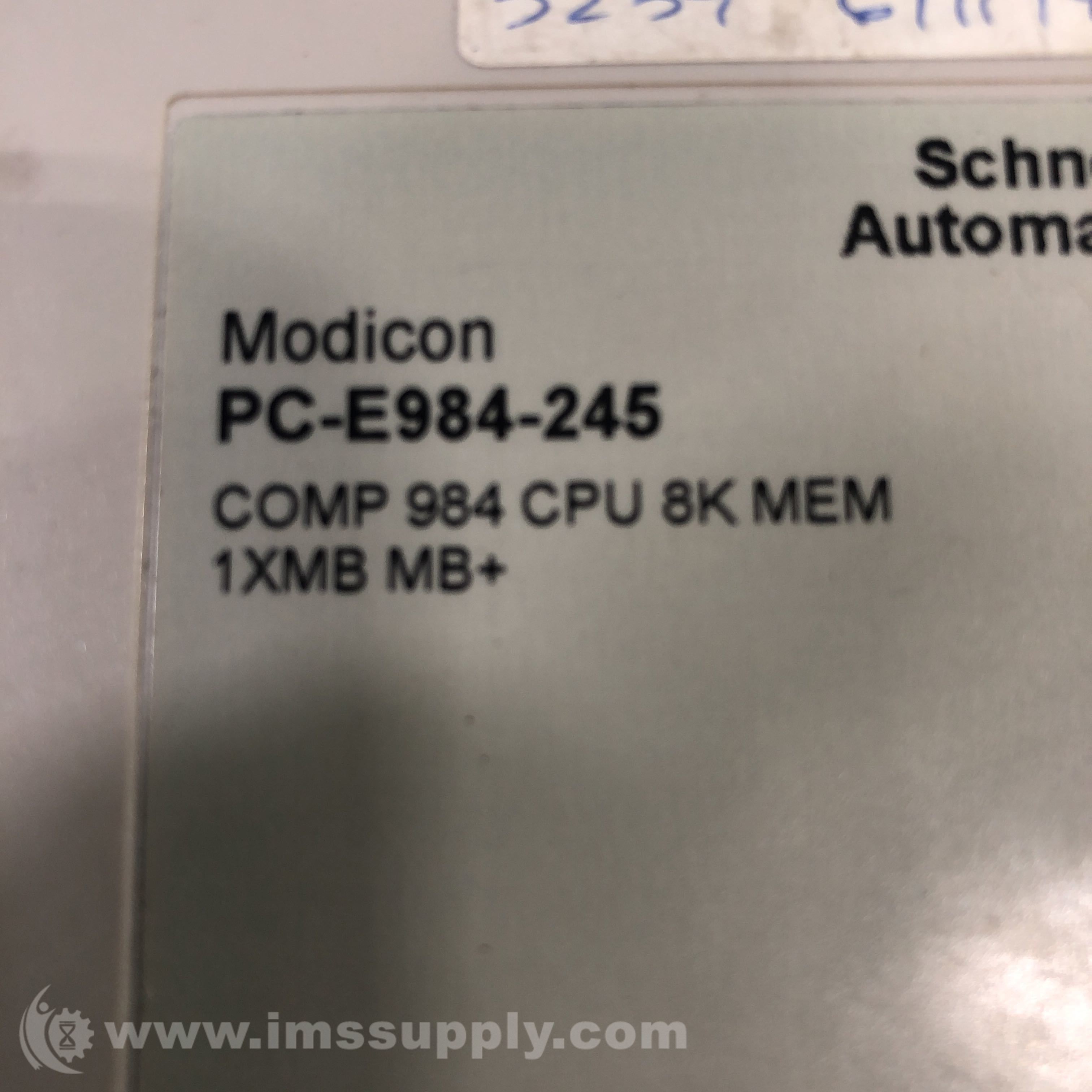 Modicon PC-E984-245 Compact 984 CPU Controller, 8K Memory - IMS Supply