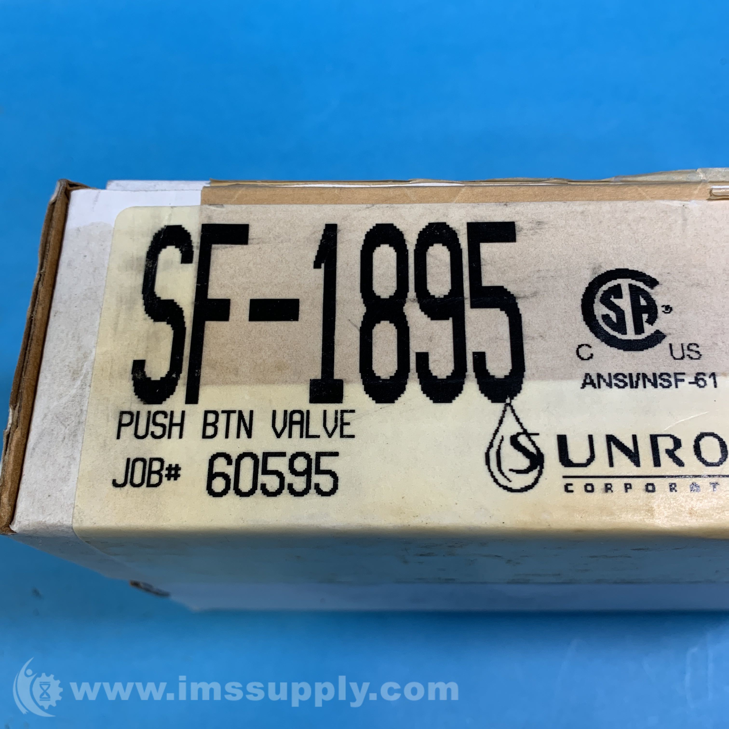 Sunroc Corp. SF-1895 Push Button Valve - IMS Supply