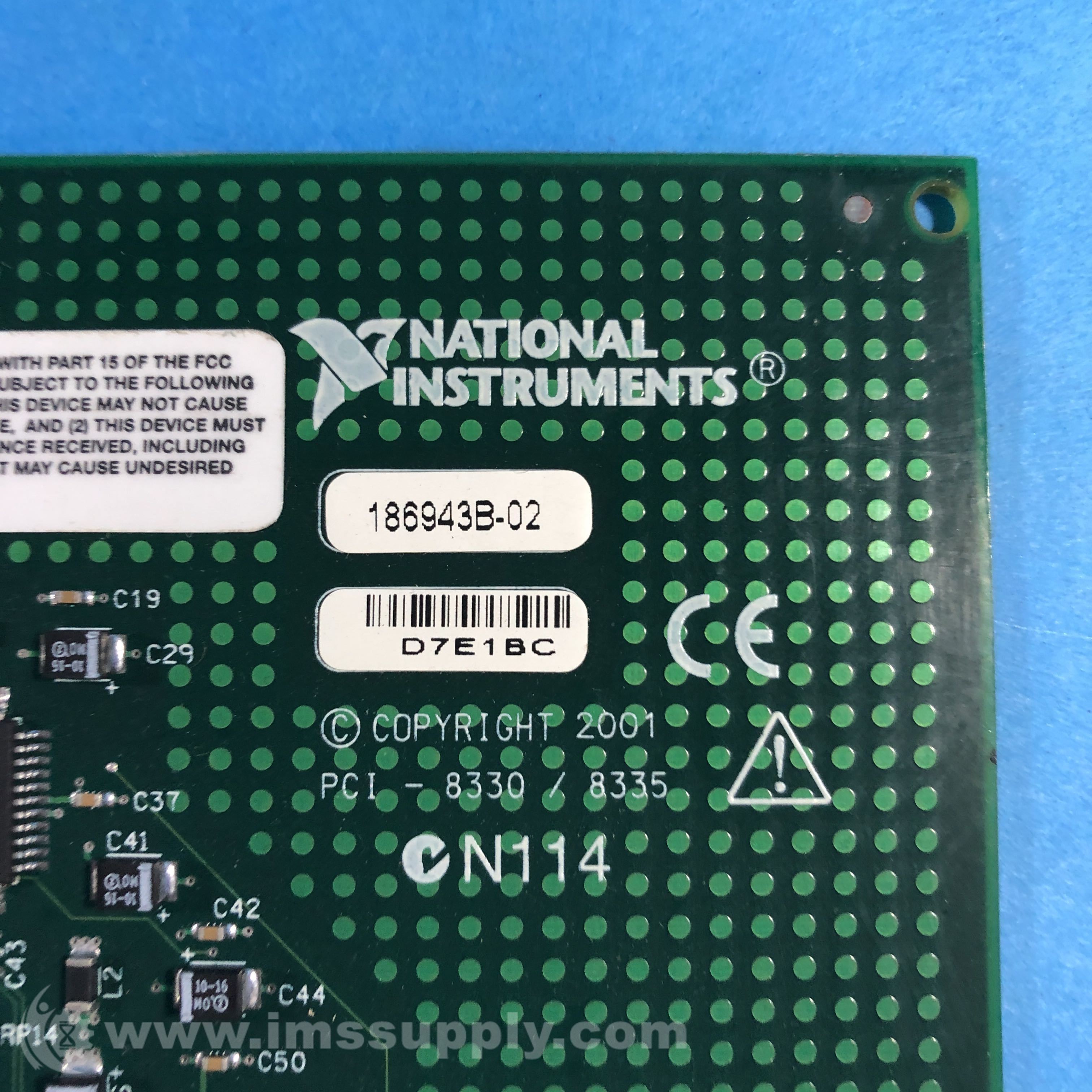 National Instruments PCI-8330 / 8335 Interface Card - IMS Supply