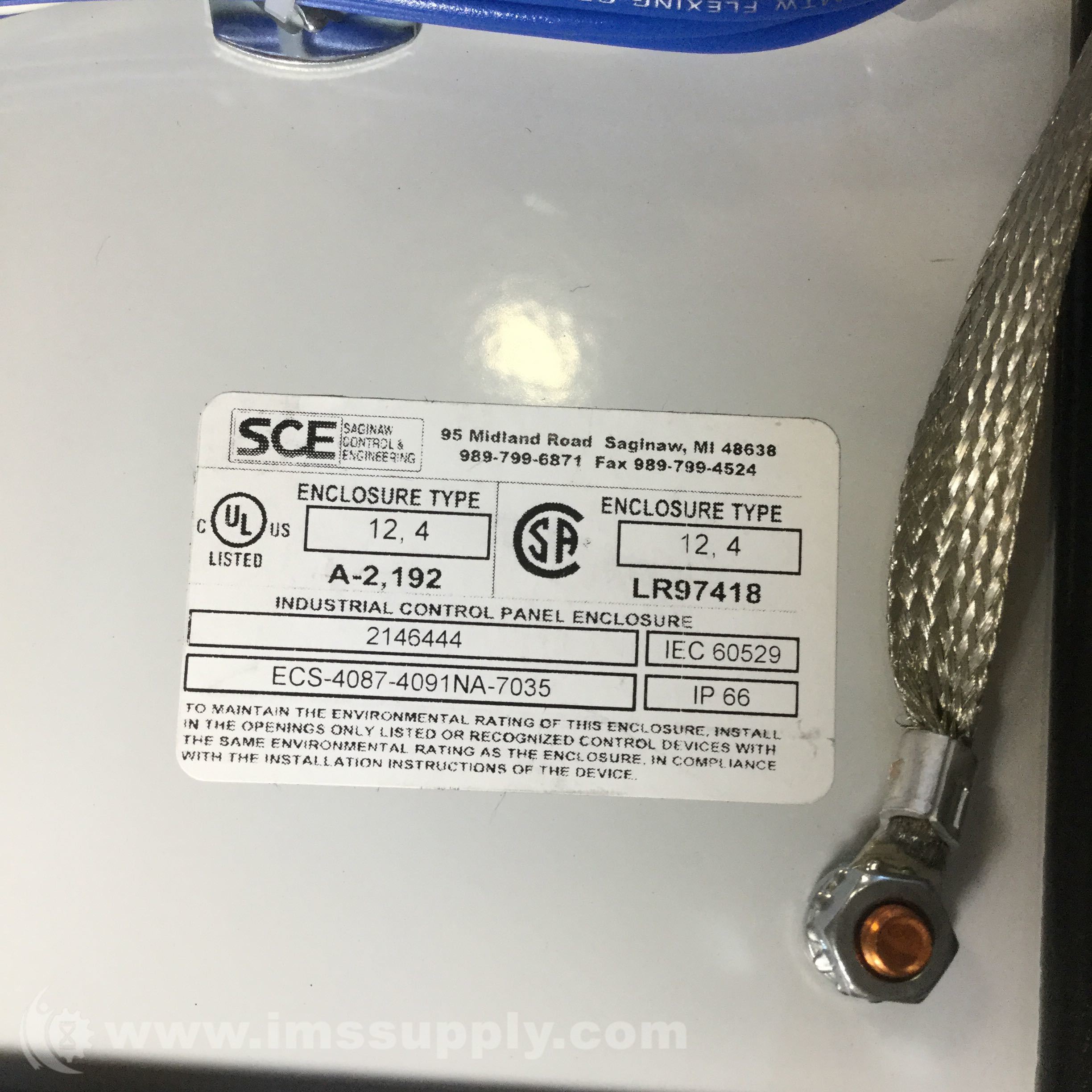 Indicon ECS4091NA Safety Device Junction Box Safety I/O Module - IMS Supply