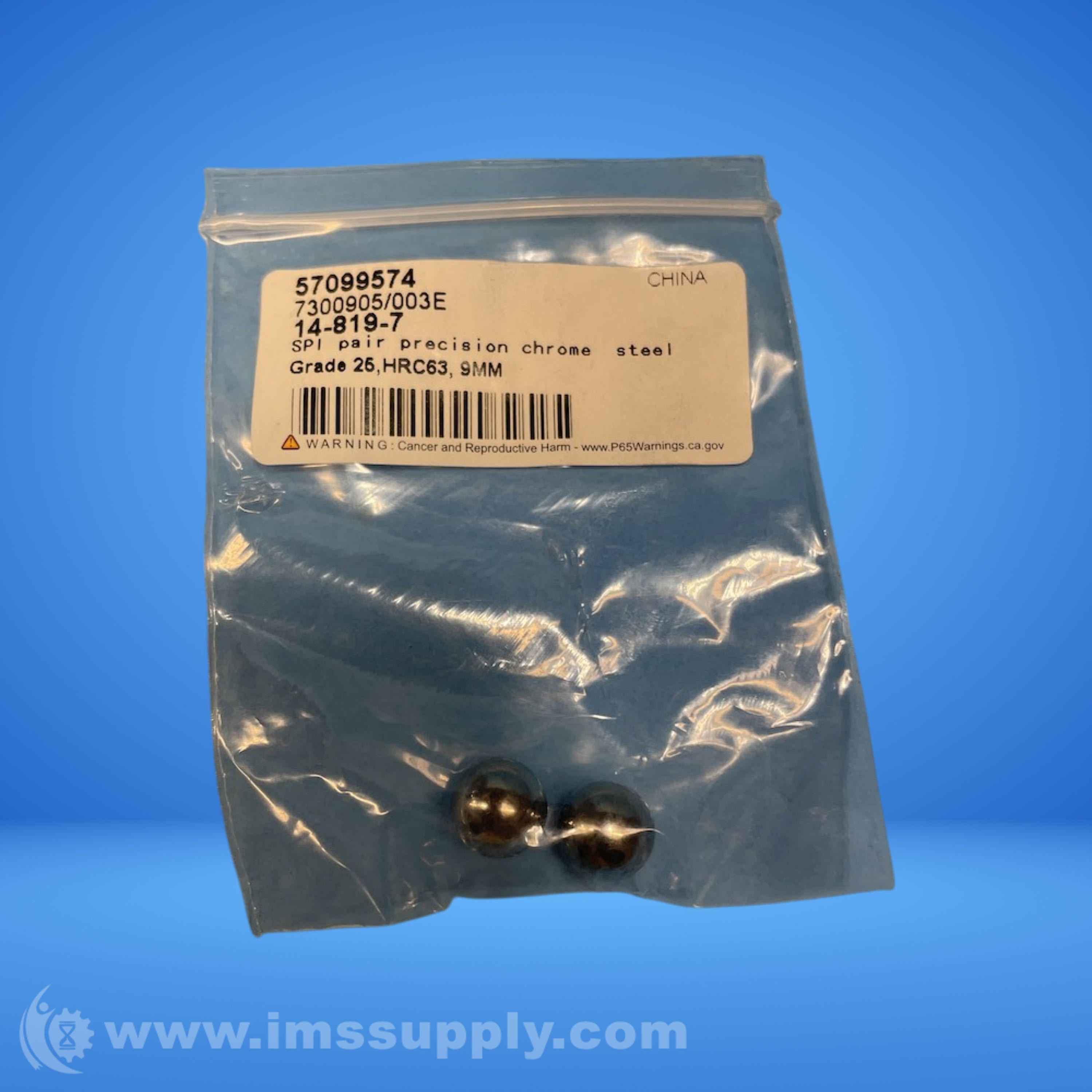 Swiss Precision Instruments 57099574 Chrome Steel Gage Ball, 9mm - IMS ...