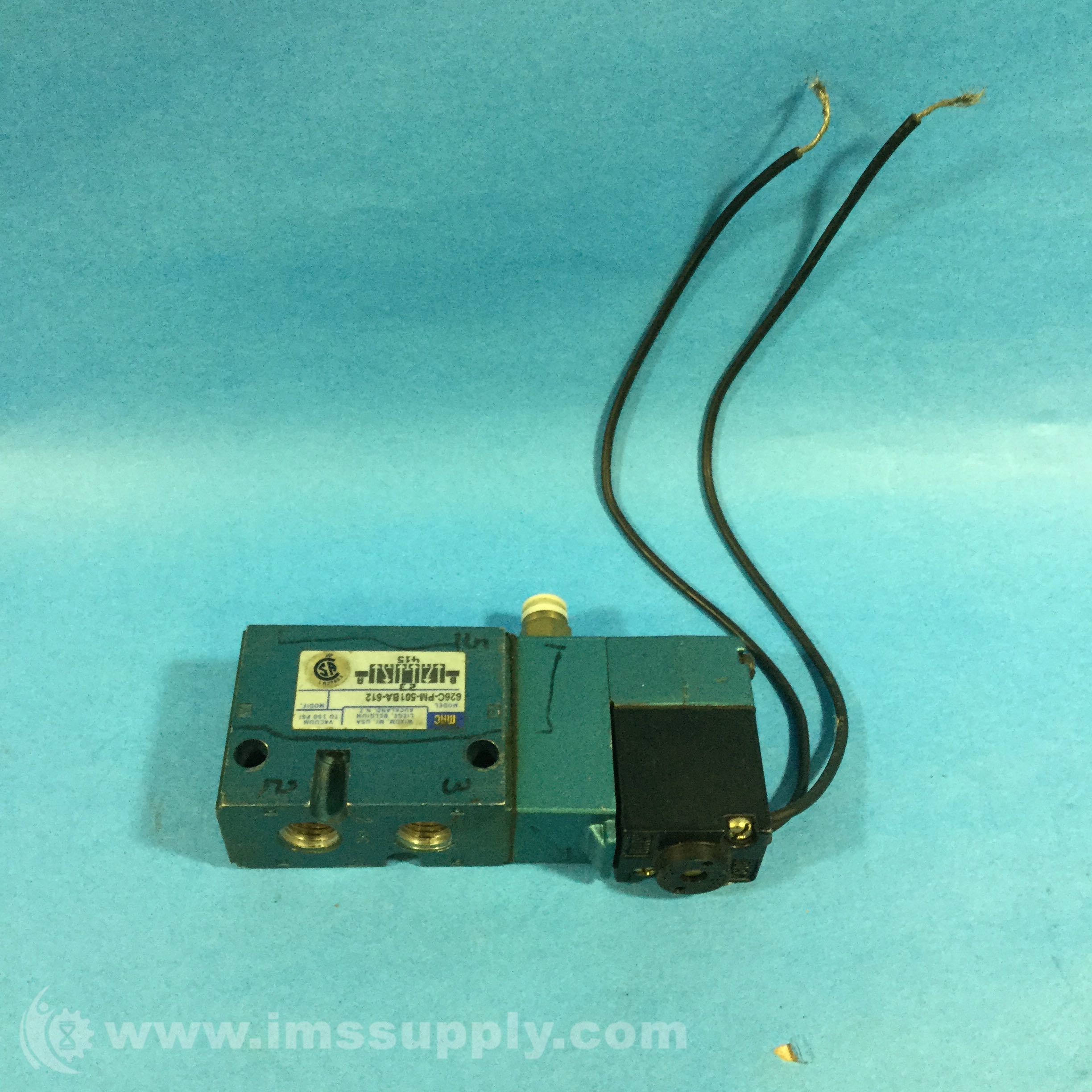 MAC Automation Concepts 826C-PM-501BA-612 Solenoid Valve - IMS Supply
