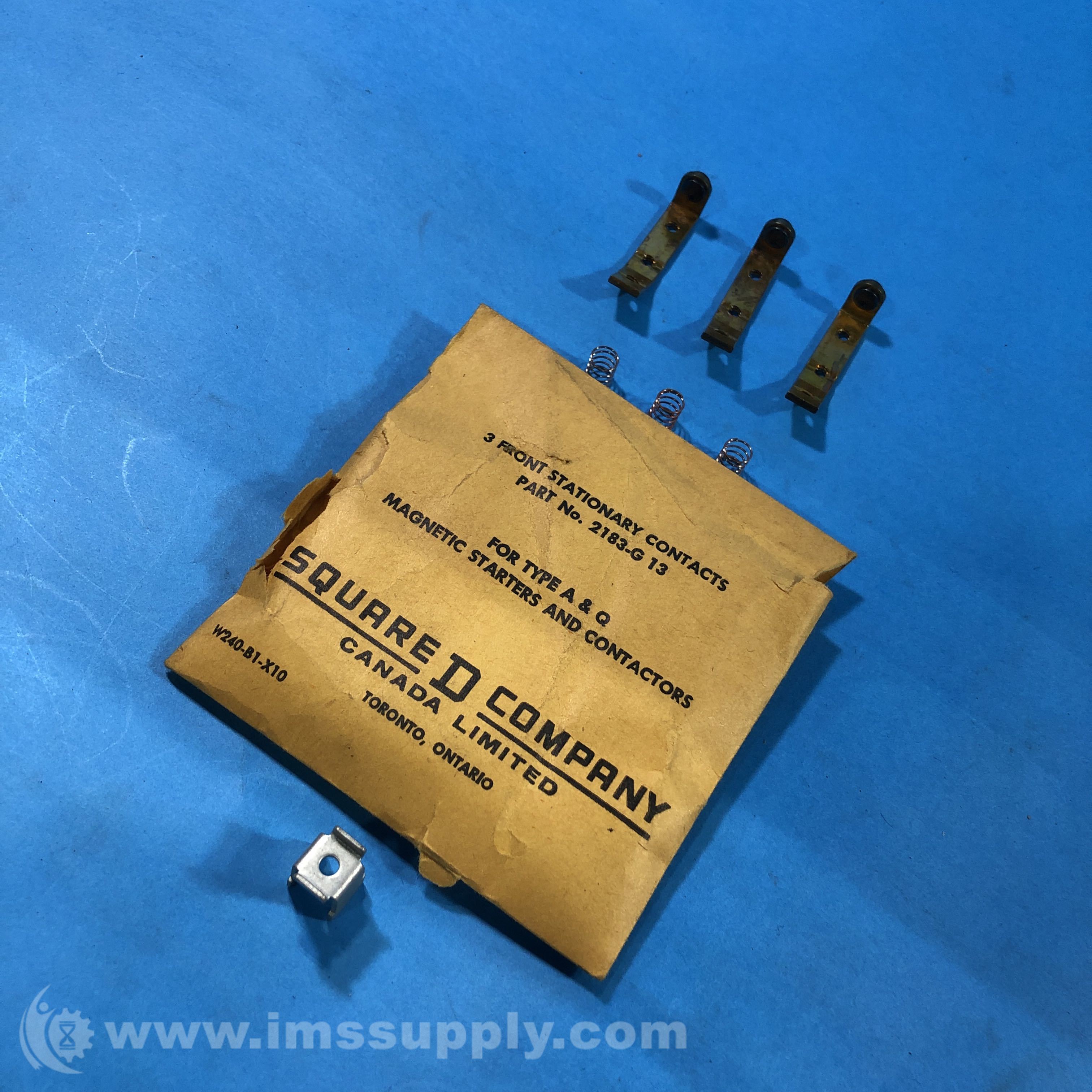 Square D 2183-G 13 Kit of 7 Front Stationary Contacts - IMS Supply