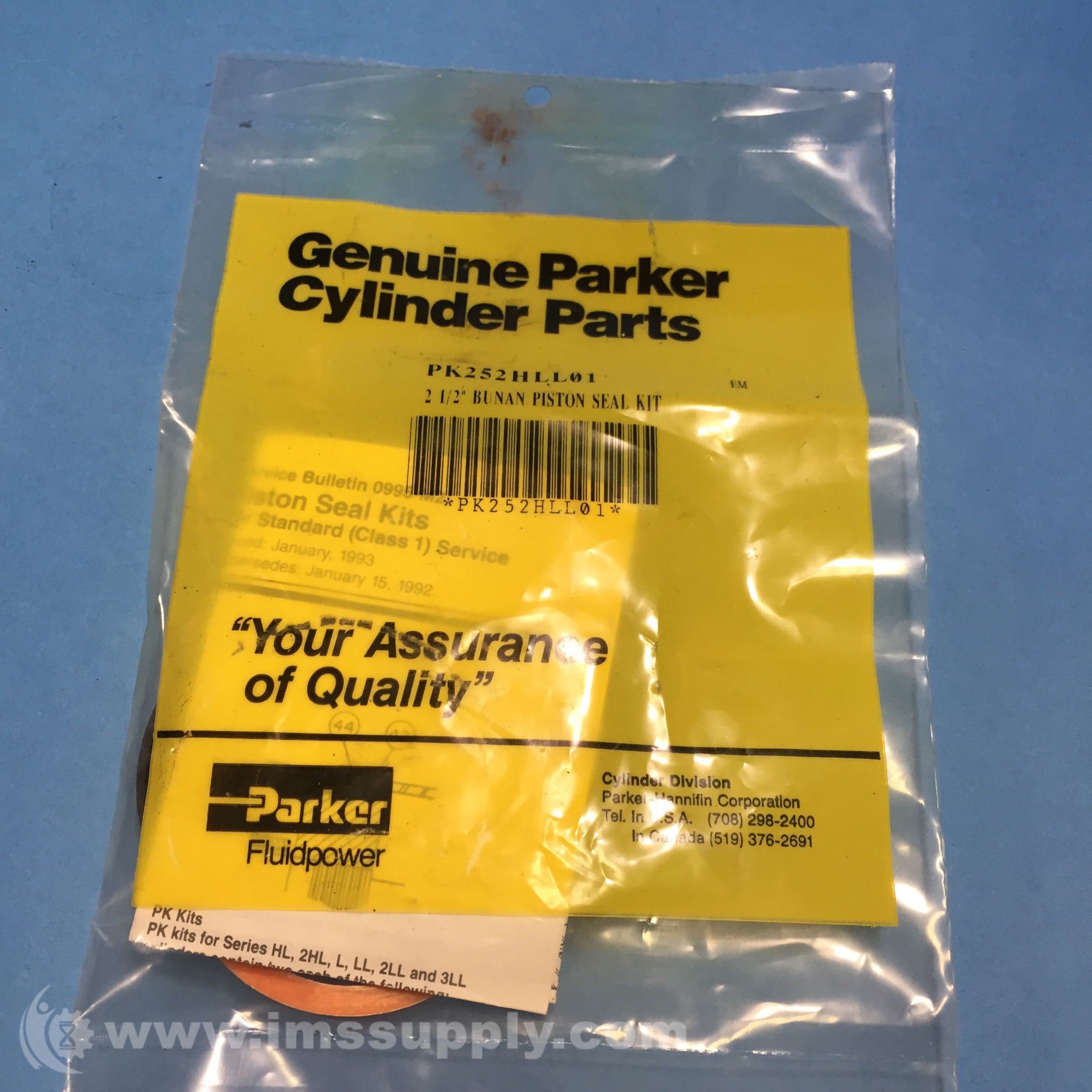 Parker PK252HLL01 Series: 2HL, 3LL, VHL - Piston Seal Kit - IMS Supply