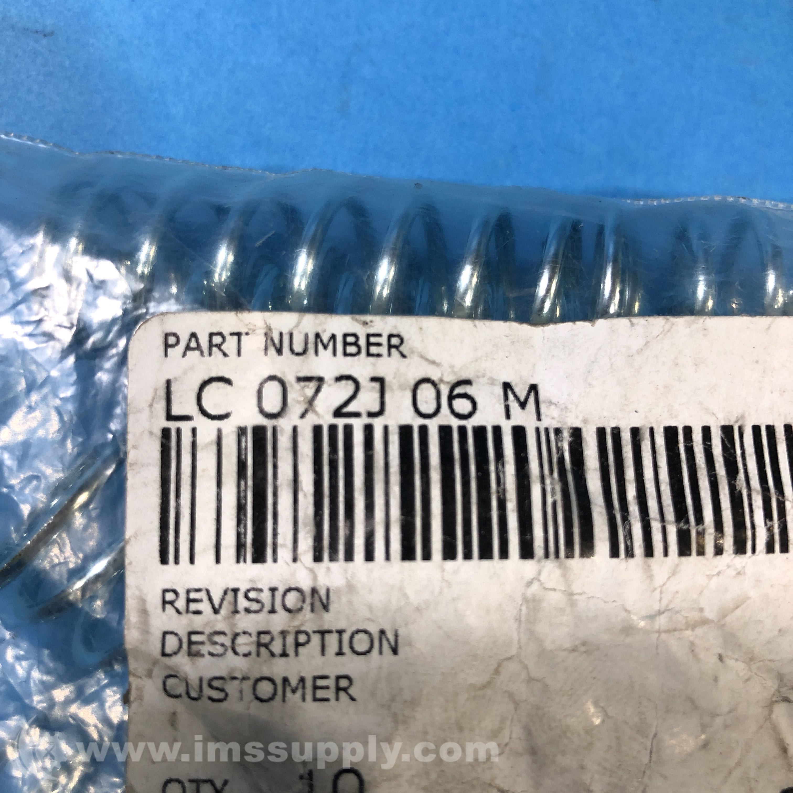 Lee Spring LC 072J 06 M Bag of 10 Compression Springs - IMS Supply