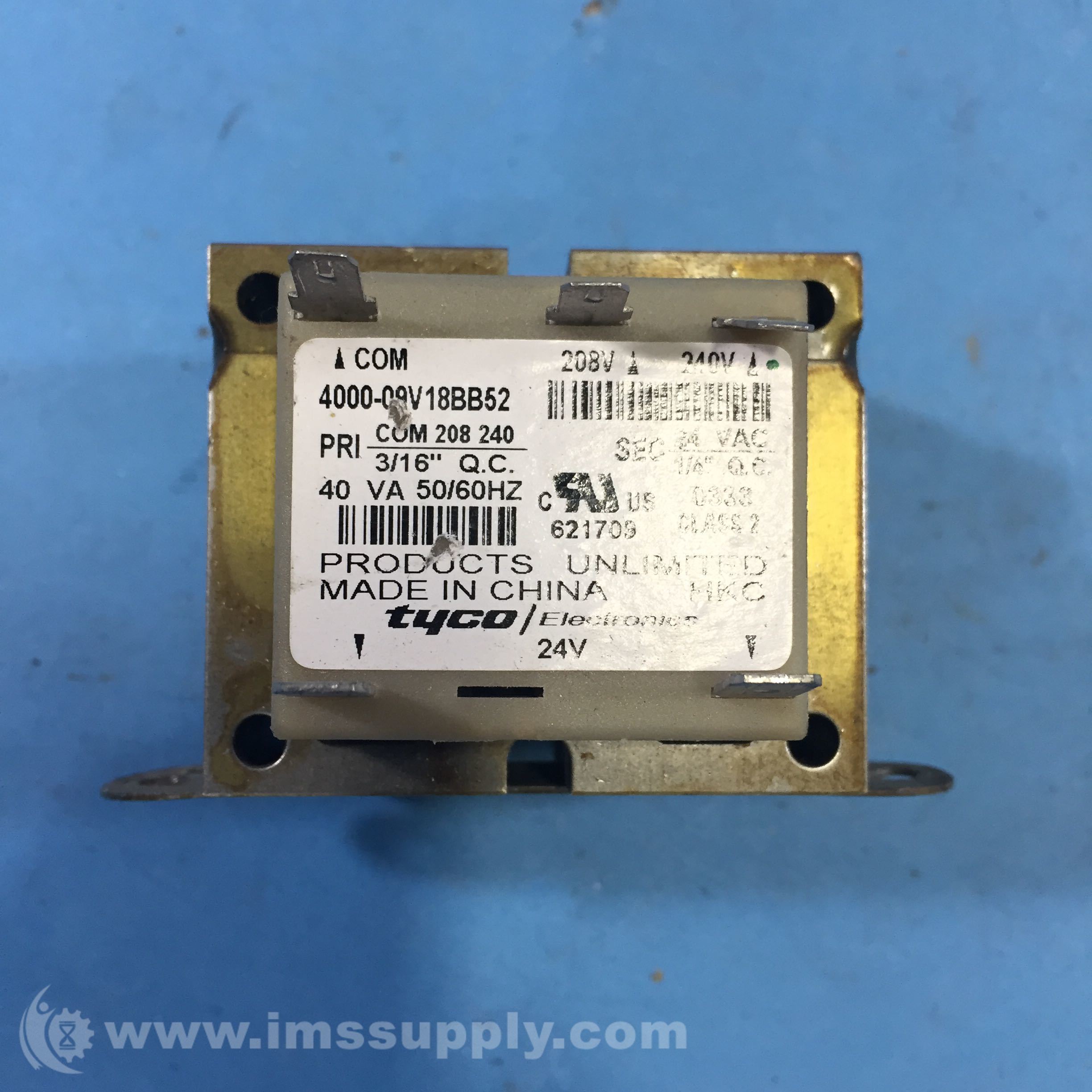 Tyco Electronics 4000-09V18BB52 Transformer - IMS Supply