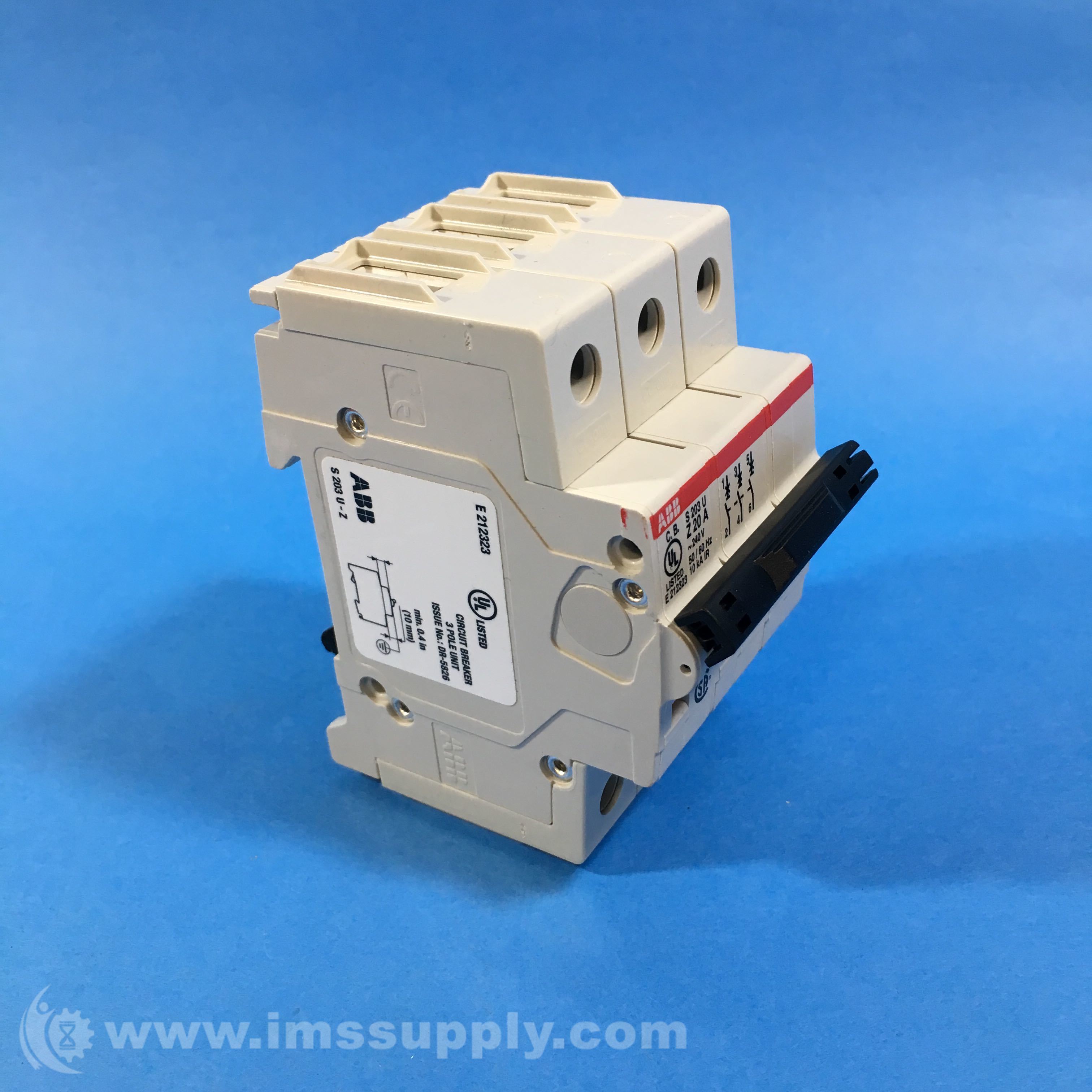 ABB S203U-Z20 Miniature Circuit Breaker, S200U Series - IMS Supply
