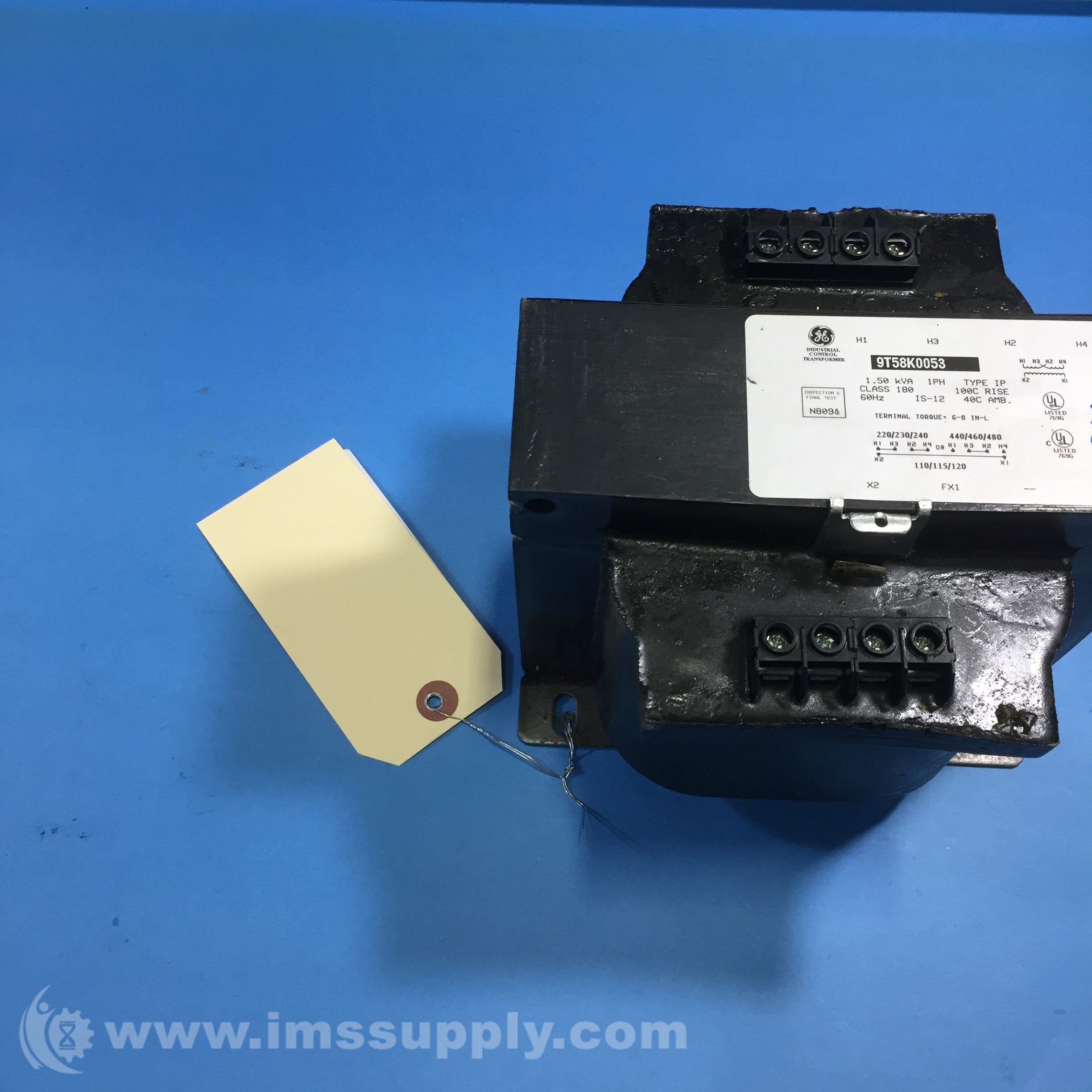 General Electric 9T58K0053 Transformer, Machine Tool, 1.5kVA - IMS Supply