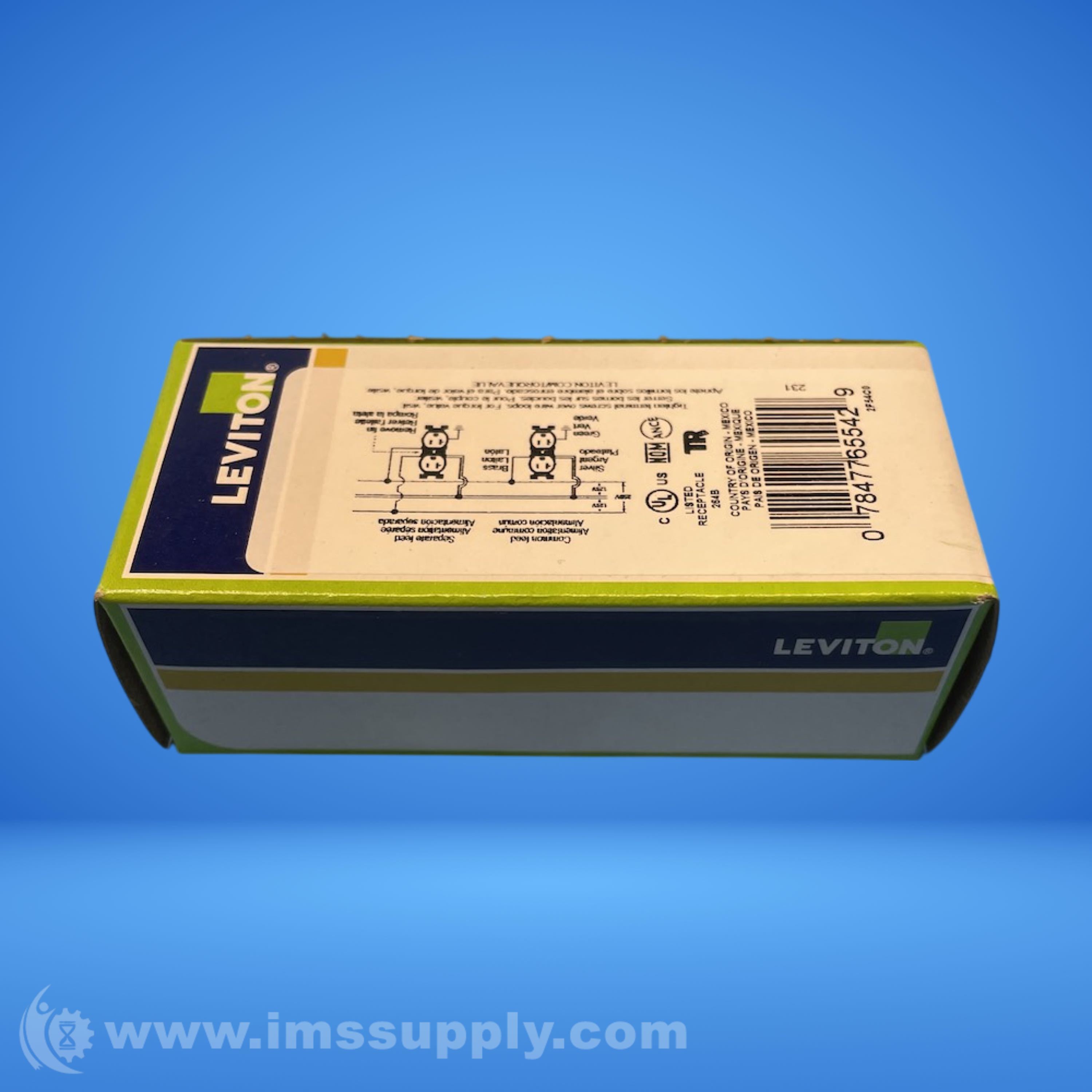 Leviton TCR20-W Tamper Resistant Duplex Receptacle - IMS Supply