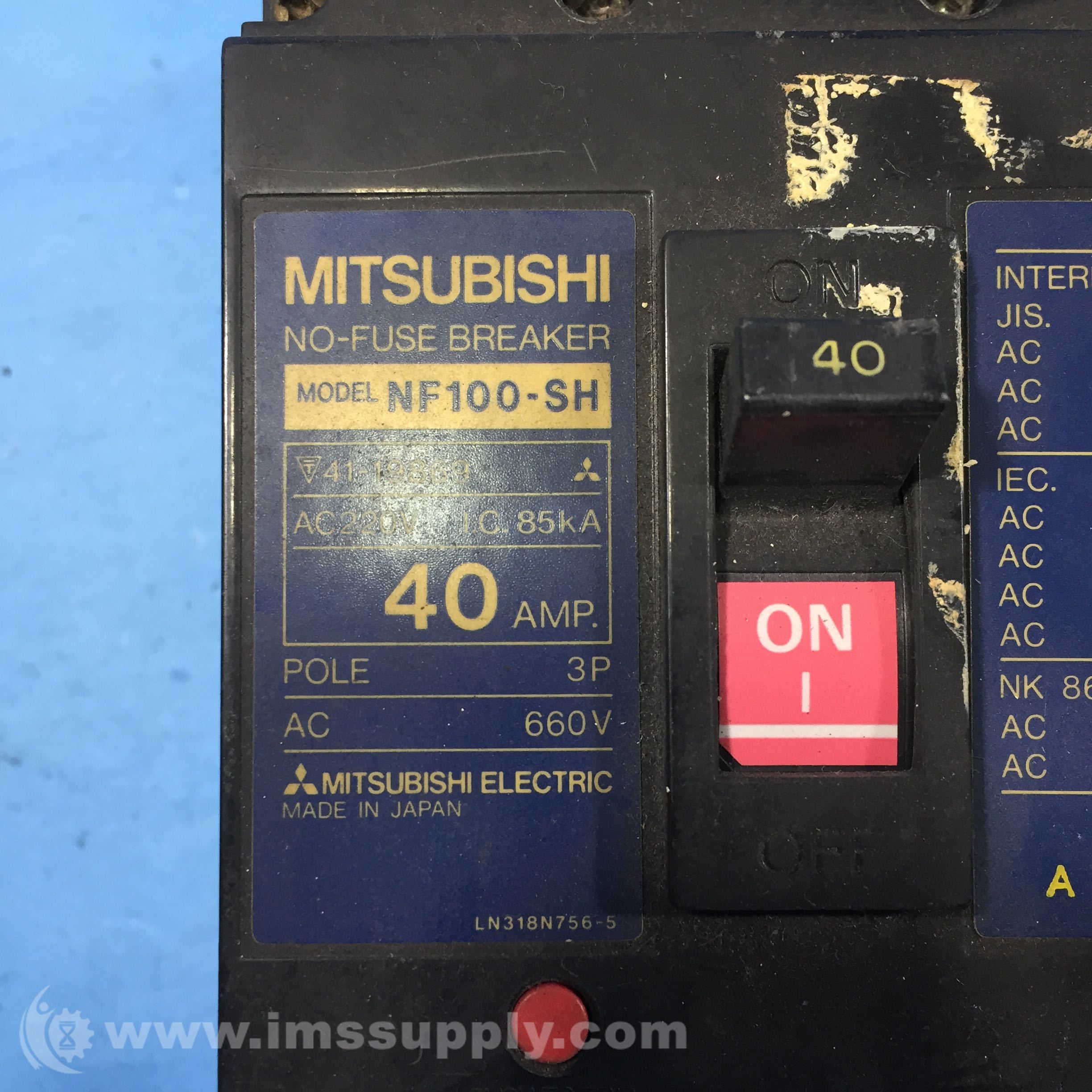 MITSUBISHI NO-FUSE BREAKER NF1000-SS | www.racenews.bitofayarn.com