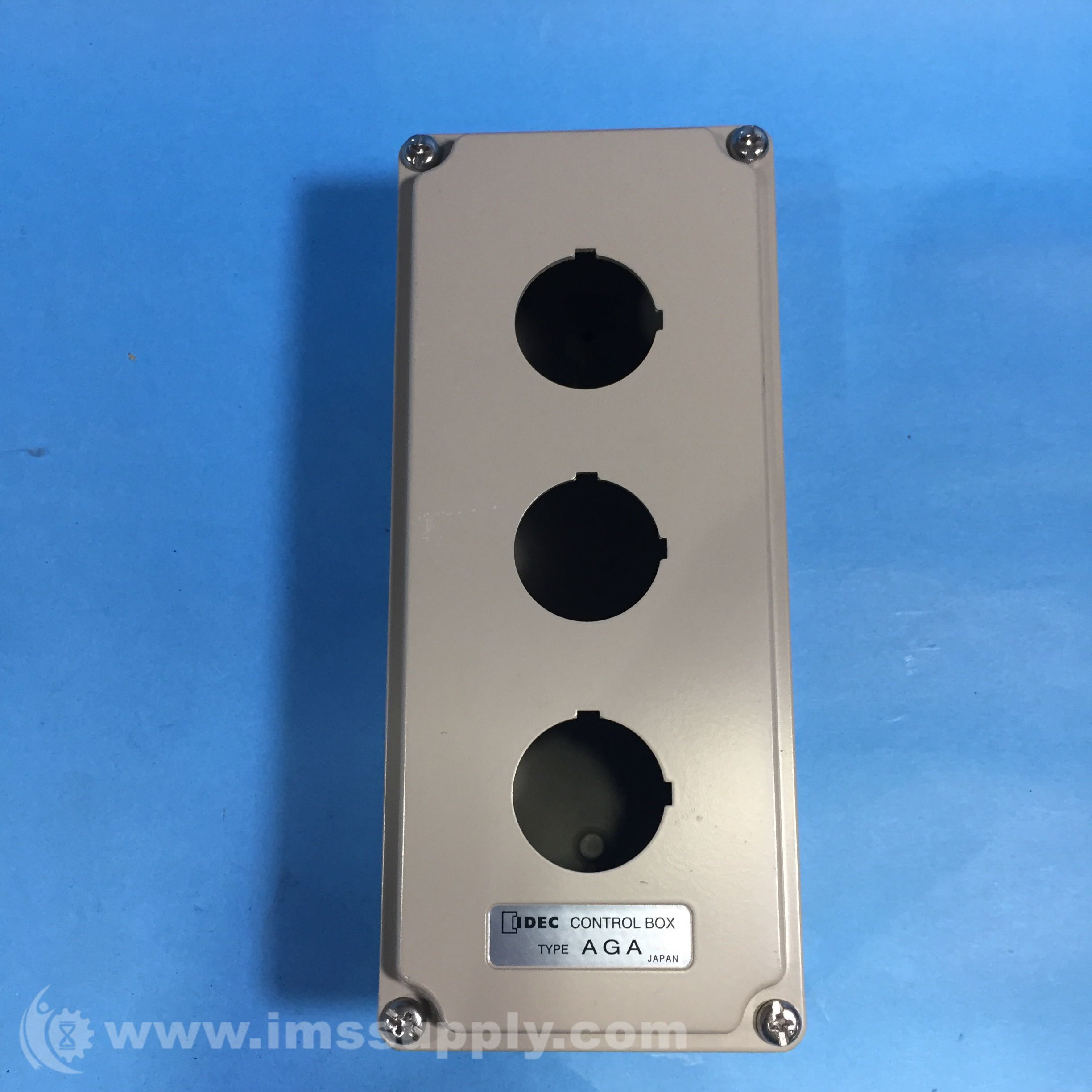 Idec AGA311Y Control Station Box, 3 Hole - IMS Supply