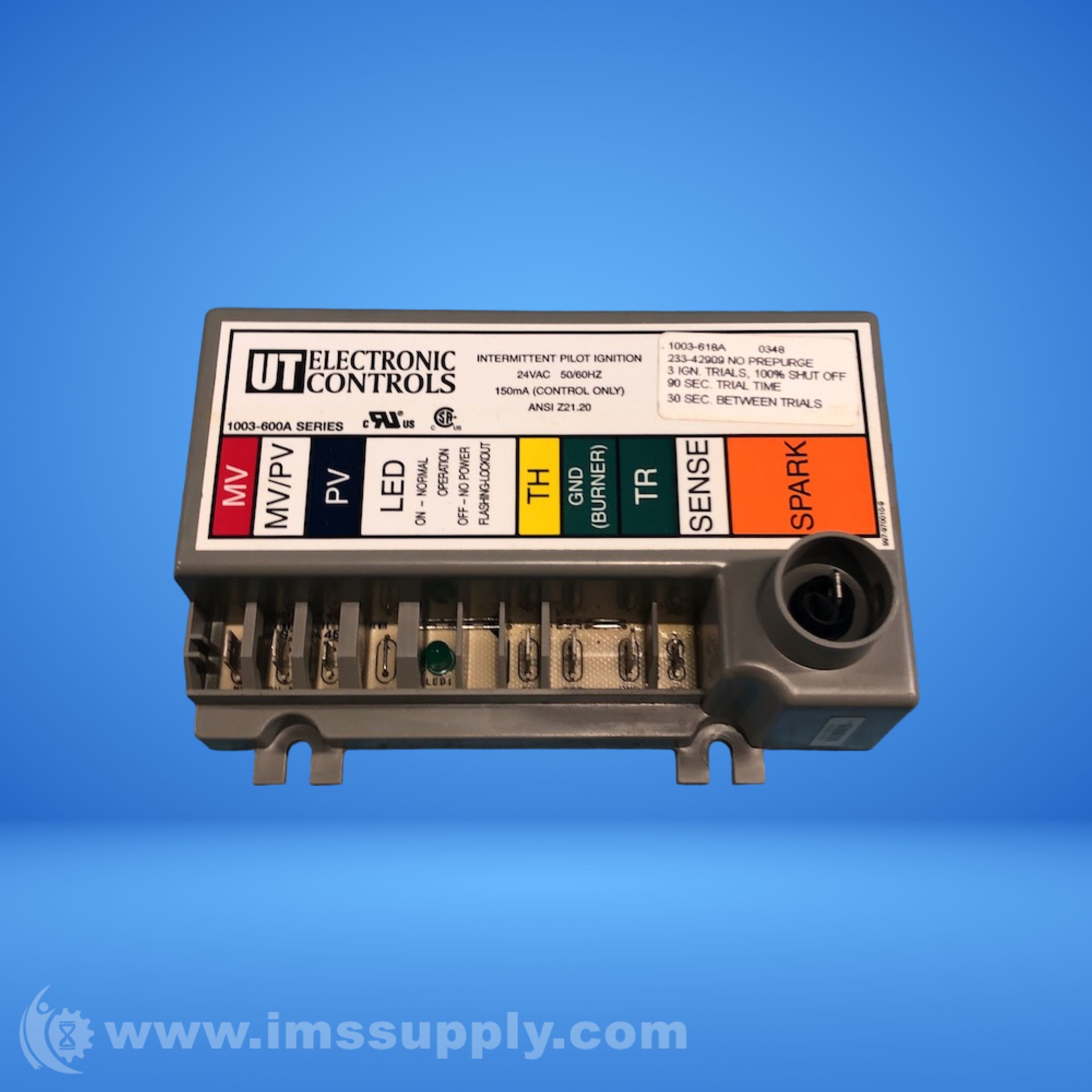 UT Electronic Controls 1003-600A - IMS Supply