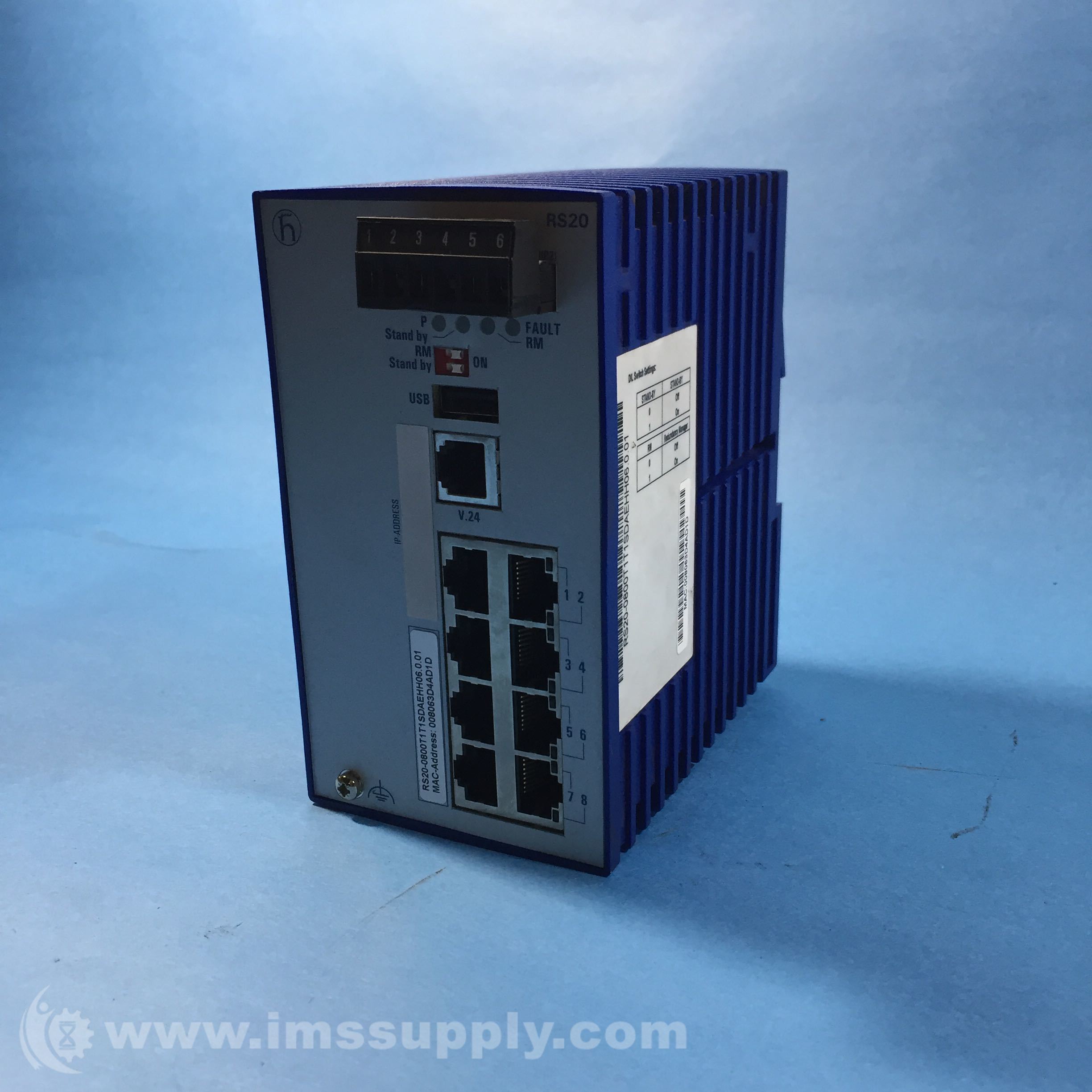 Hirschmann RS20-0800T1T1SDAEHH06.0.01 Ethernet Rail Switch - IMS Supply
