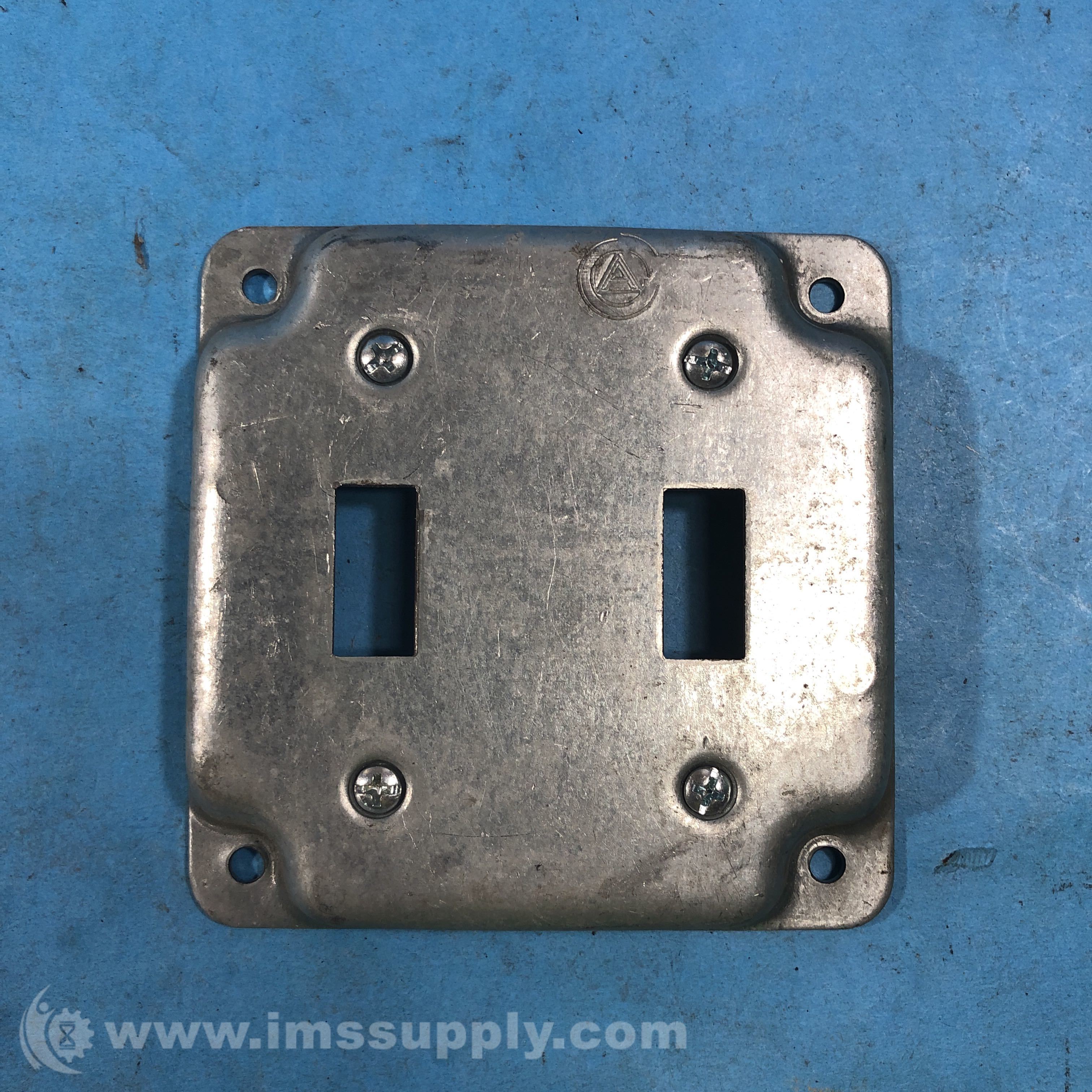 Appleton 2 Gang Steel Switch Cover Plate - IMS Supply