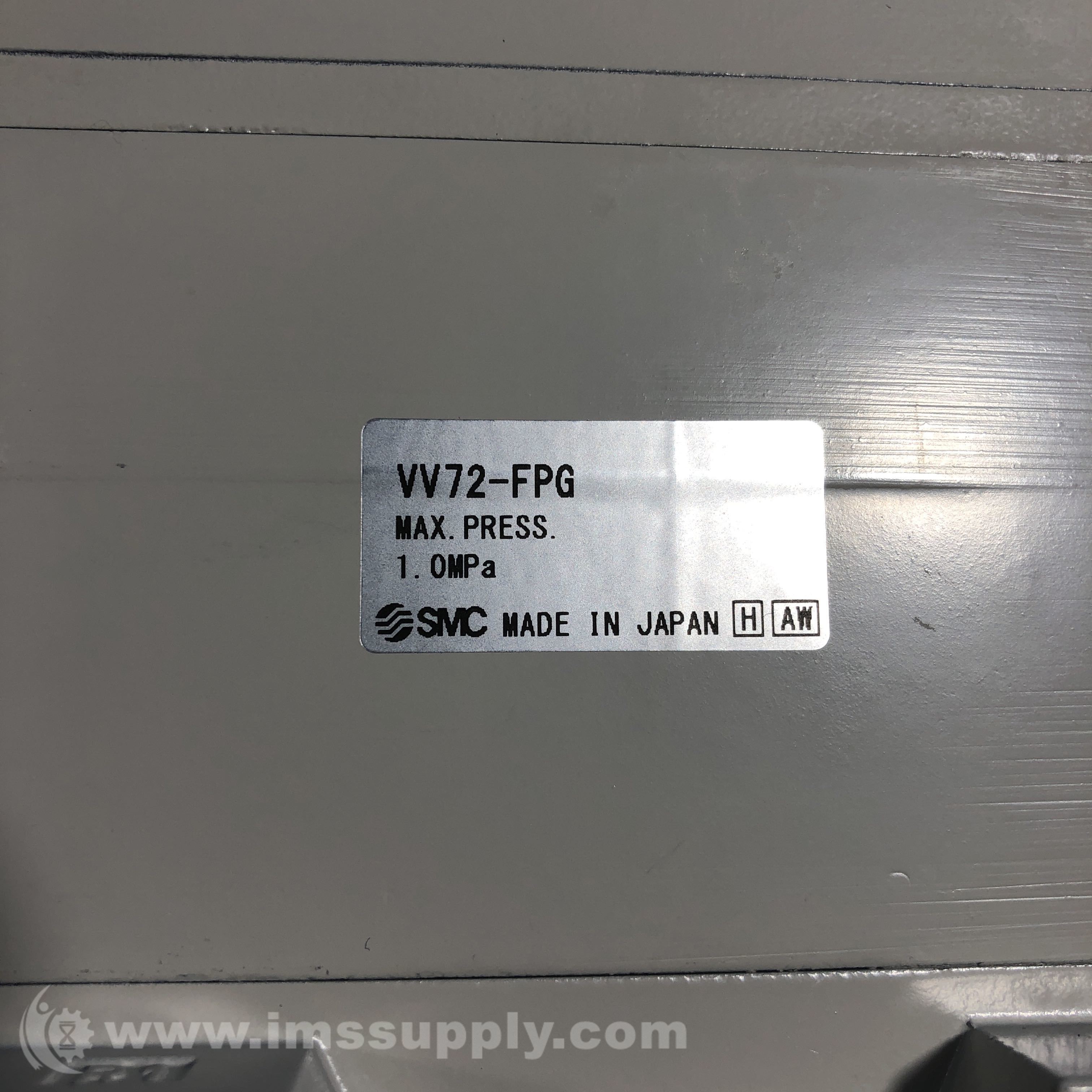 SMC VQ7-8-FPG-D-3A04 Solenoid Valve - IMS Supply