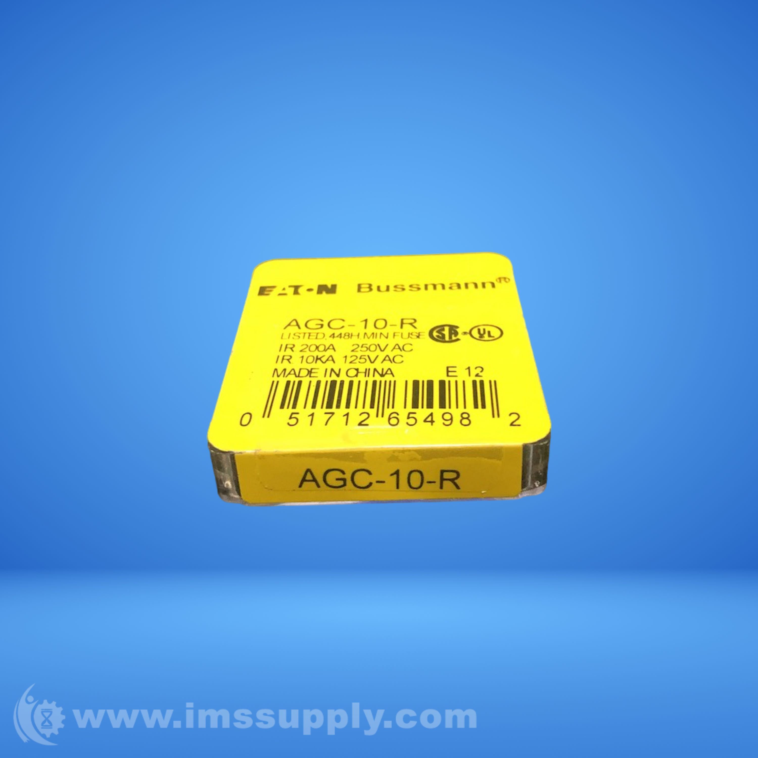 Bussmann AGC-10-R Box of 5 - IMS Supply