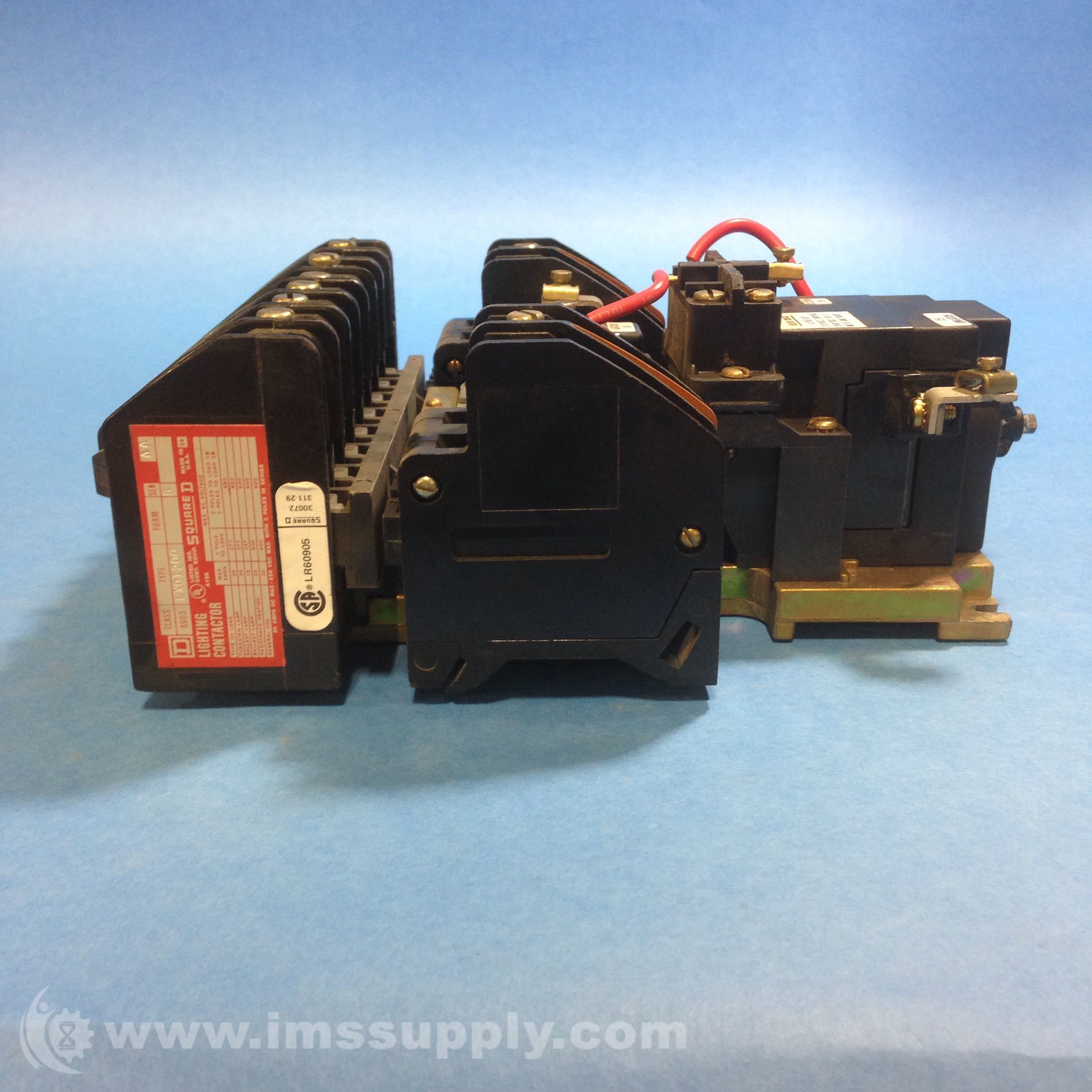 Square D LX01200 Lighting Contactor 12 Pole 30 Amp 120v Coil - IMS Supply