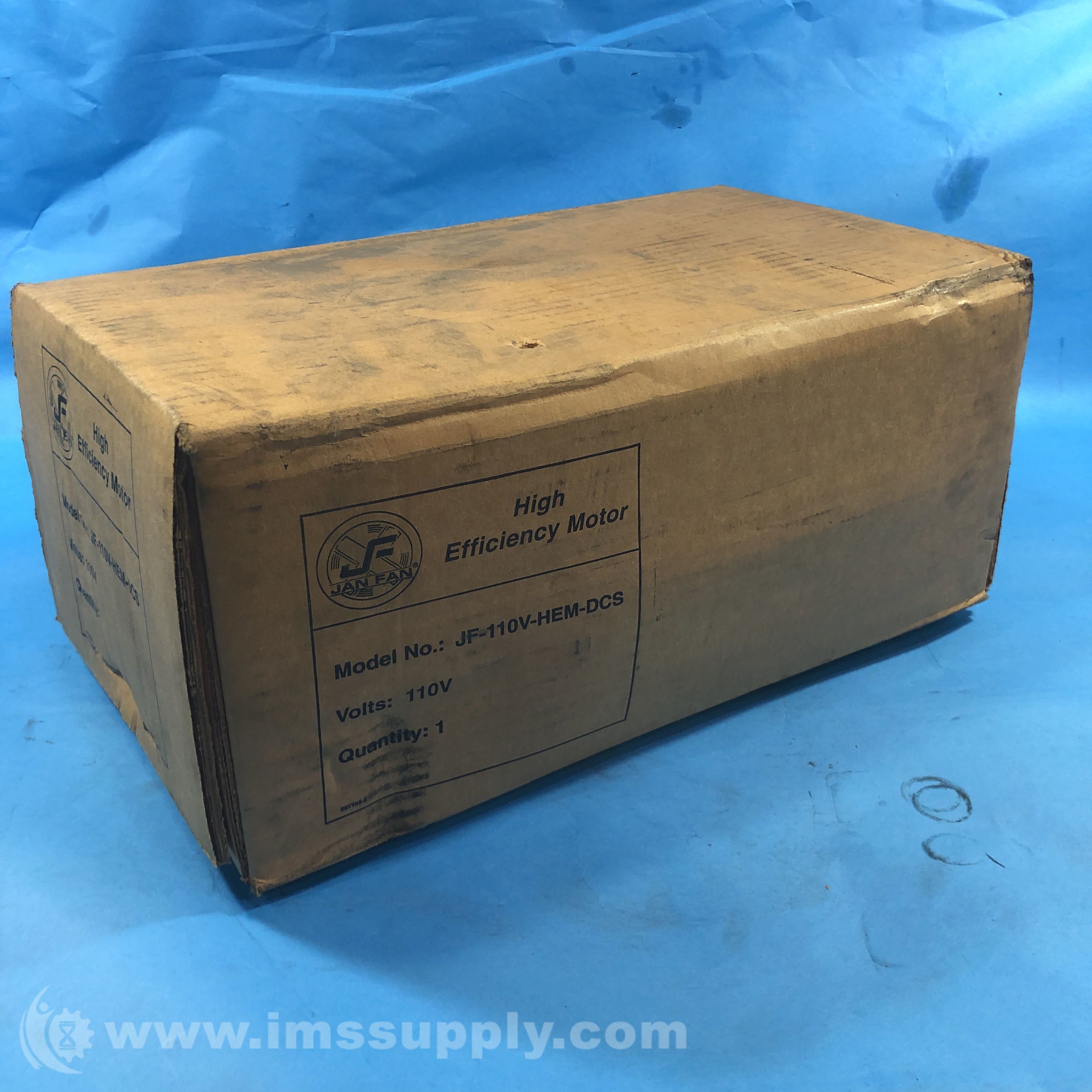 Jan Fan JF-110V-HEM-DCS High Efficiency Motor, 110 V - IMS Supply